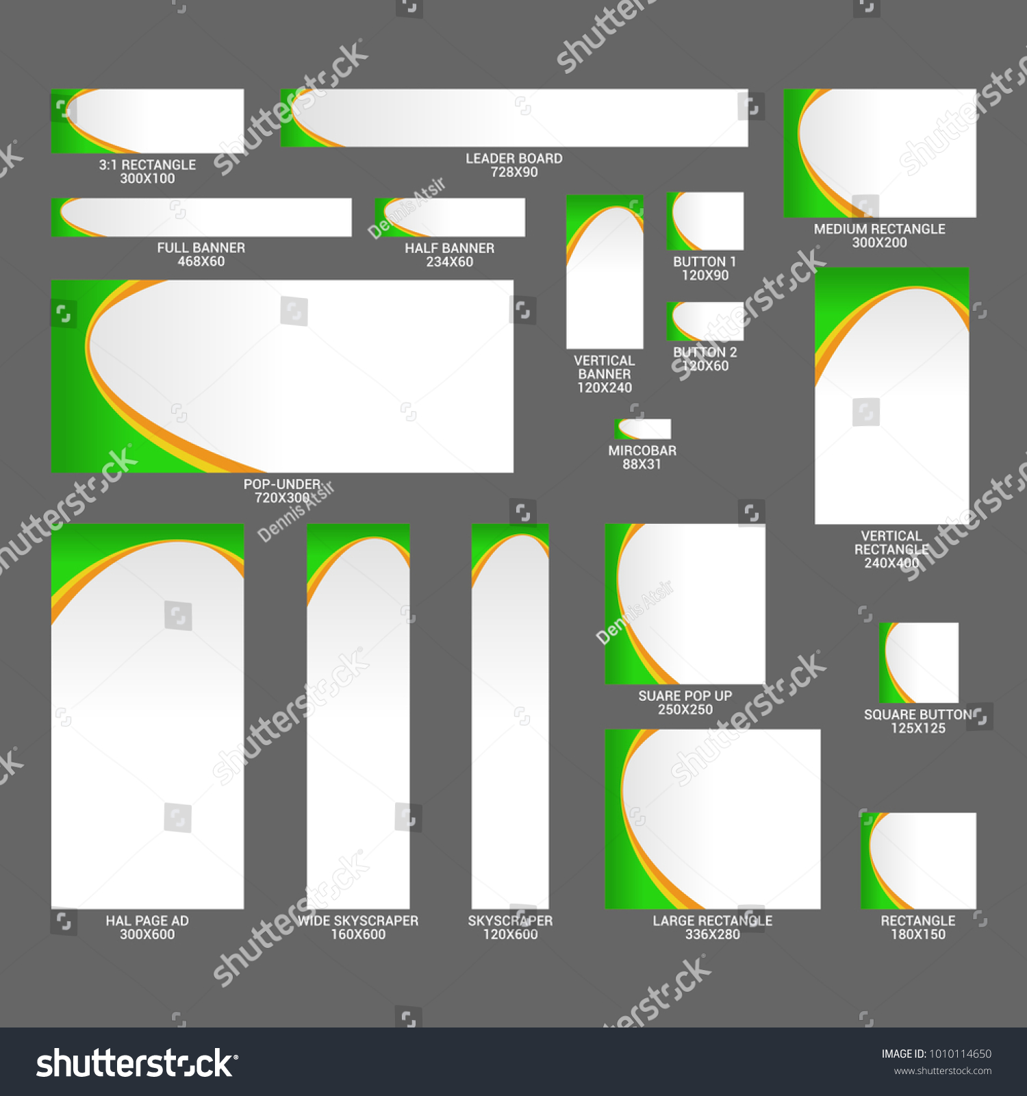 Web Banner Ads Background Template Stock Vector (Royalty Free) 1010114650