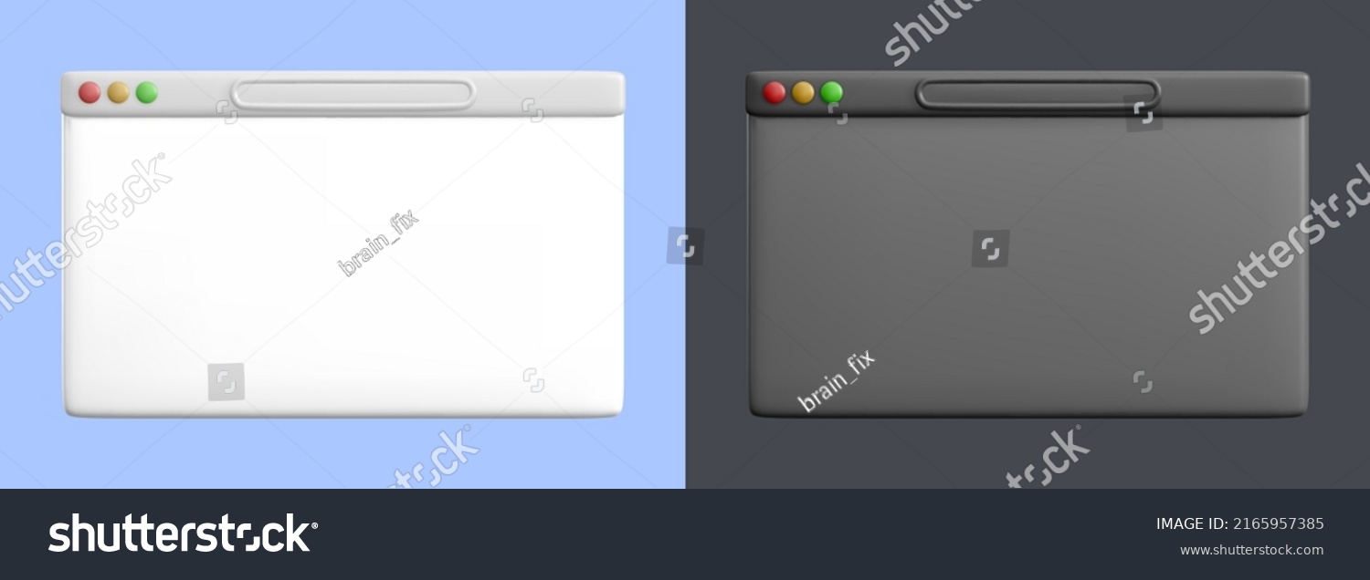 Web Browser Window Template Blank Screen Stock Vector (Royalty Free ...