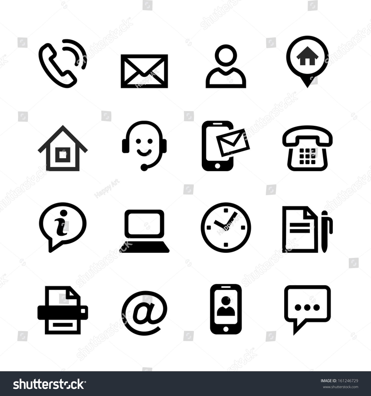 Contact Person Icon Vector
