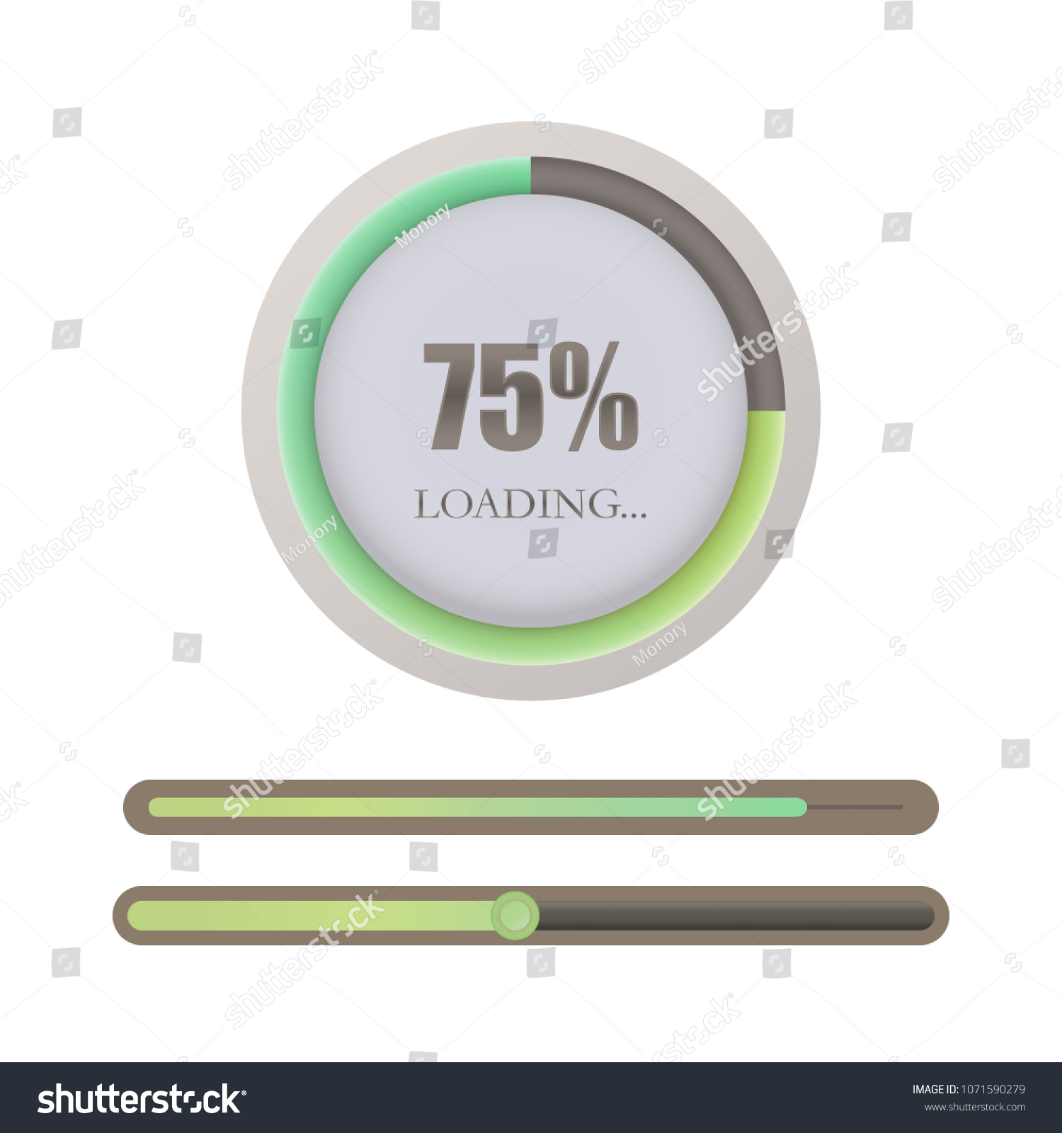 Web Preloader Download Bar Vector Illustration Stock Vector (Royalty ...