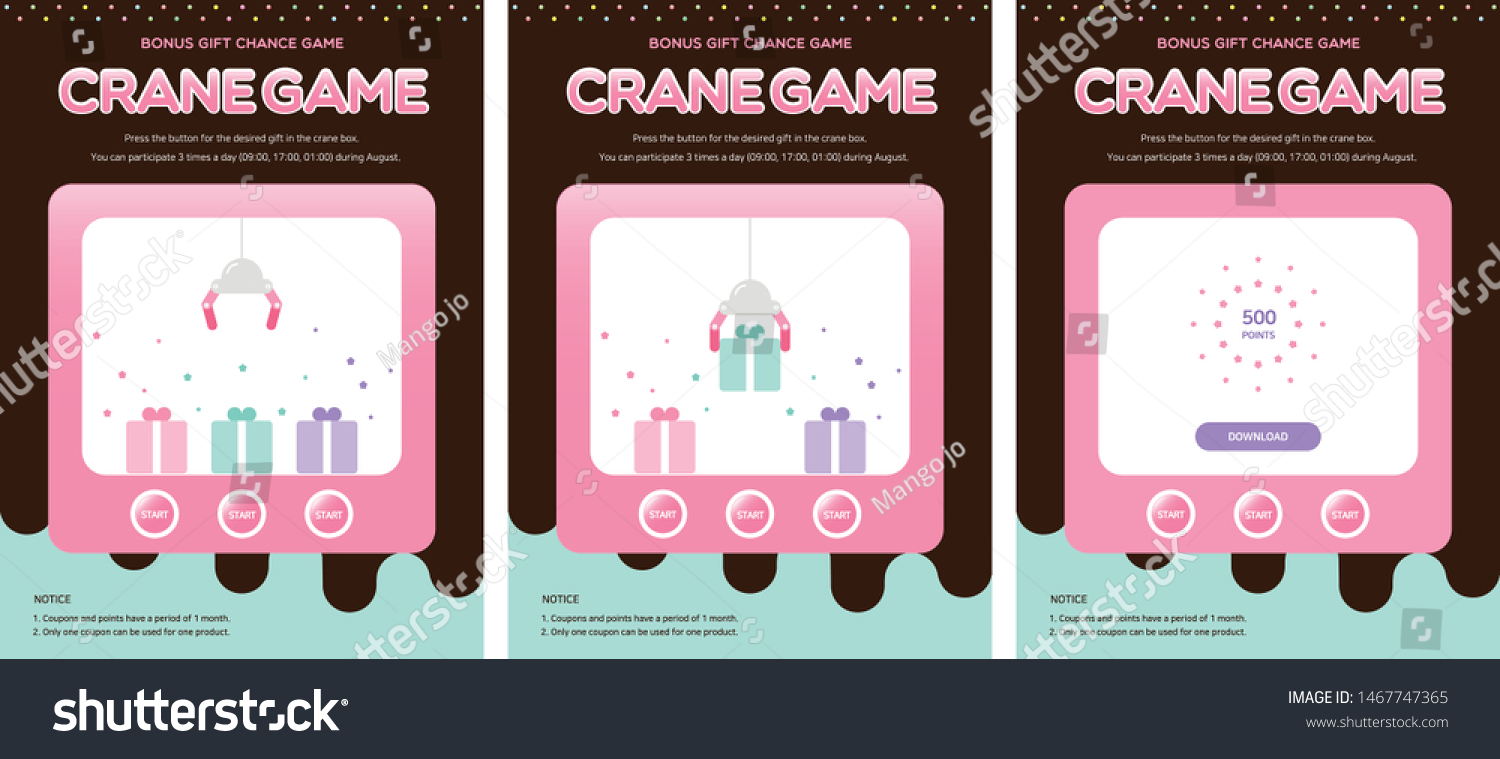 Web Promotional Interface Template Using Crane Stock Vector (Royalty ...