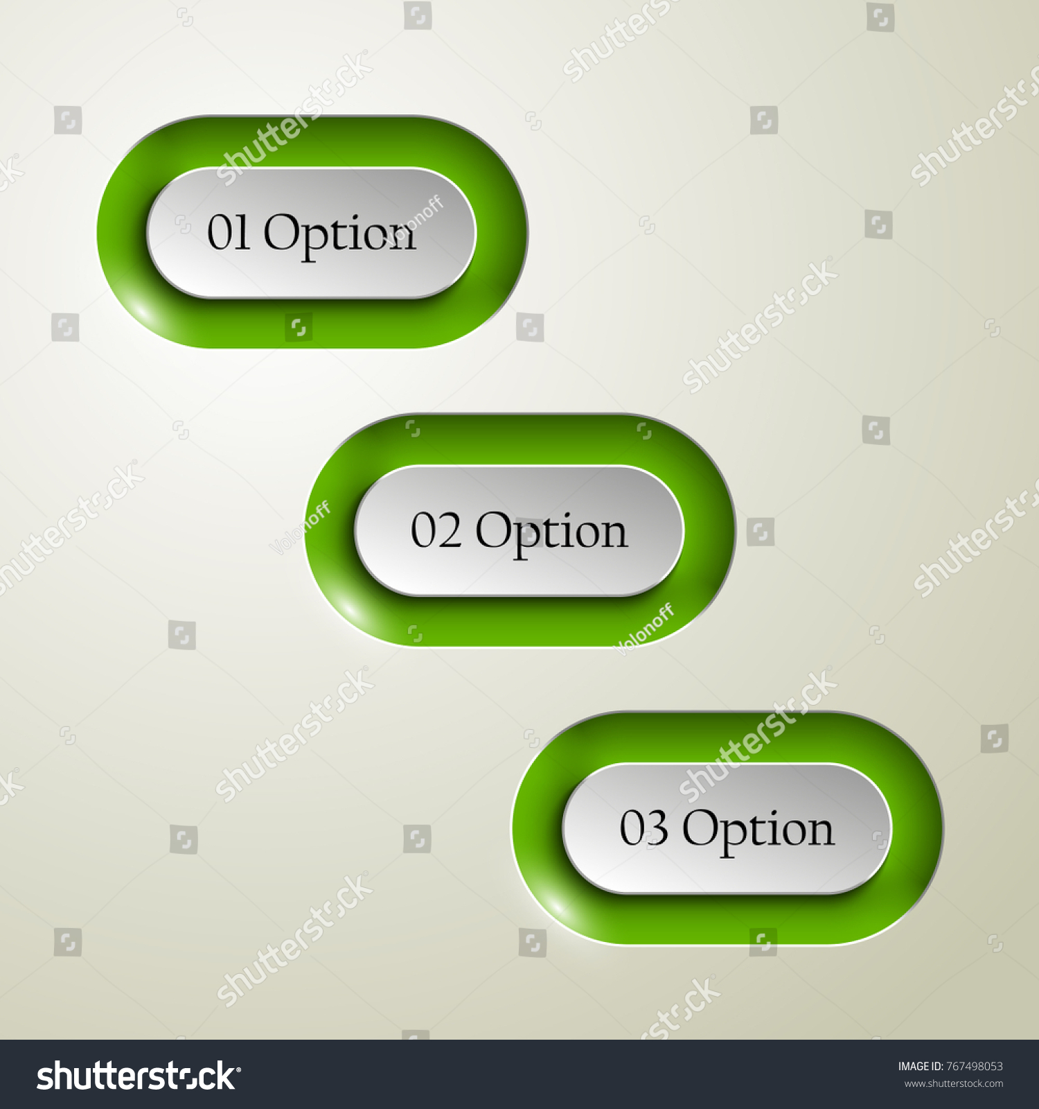 Web Rounded Button Website App Infographic Stock Vector (Royalty Free ...