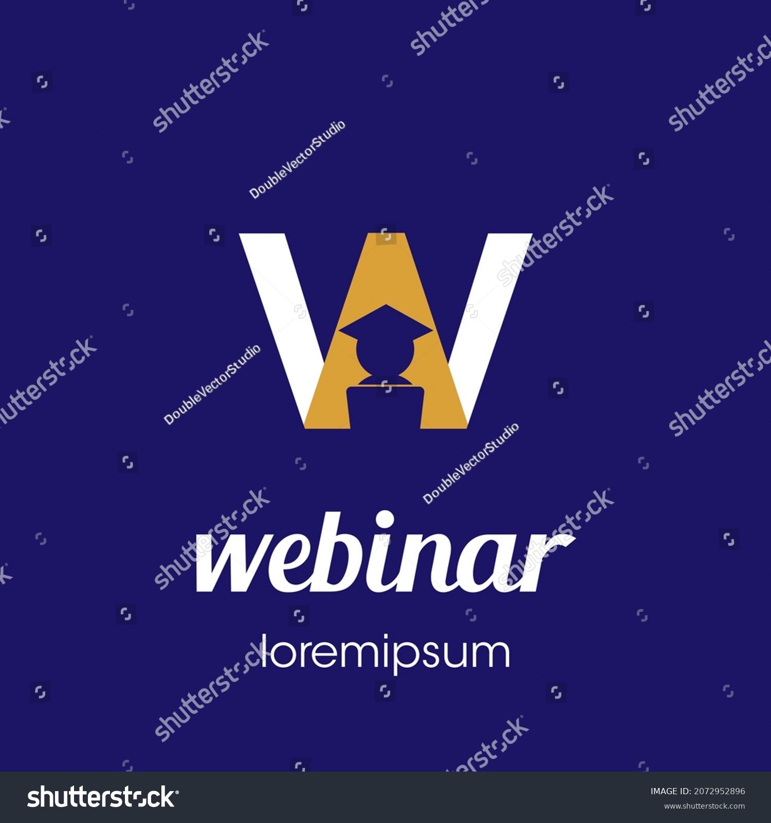 Webinar Logo Symbol Template Design Stock Vector (Royalty Free ...