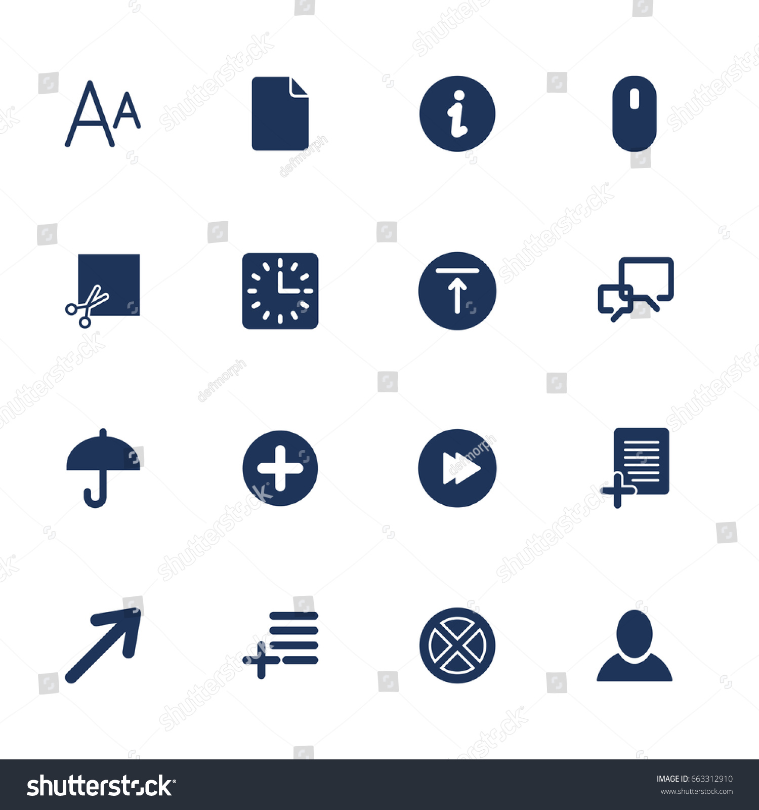 Website App Ui Icons Stock Vector (Royalty Free) 663312910 | Shutterstock