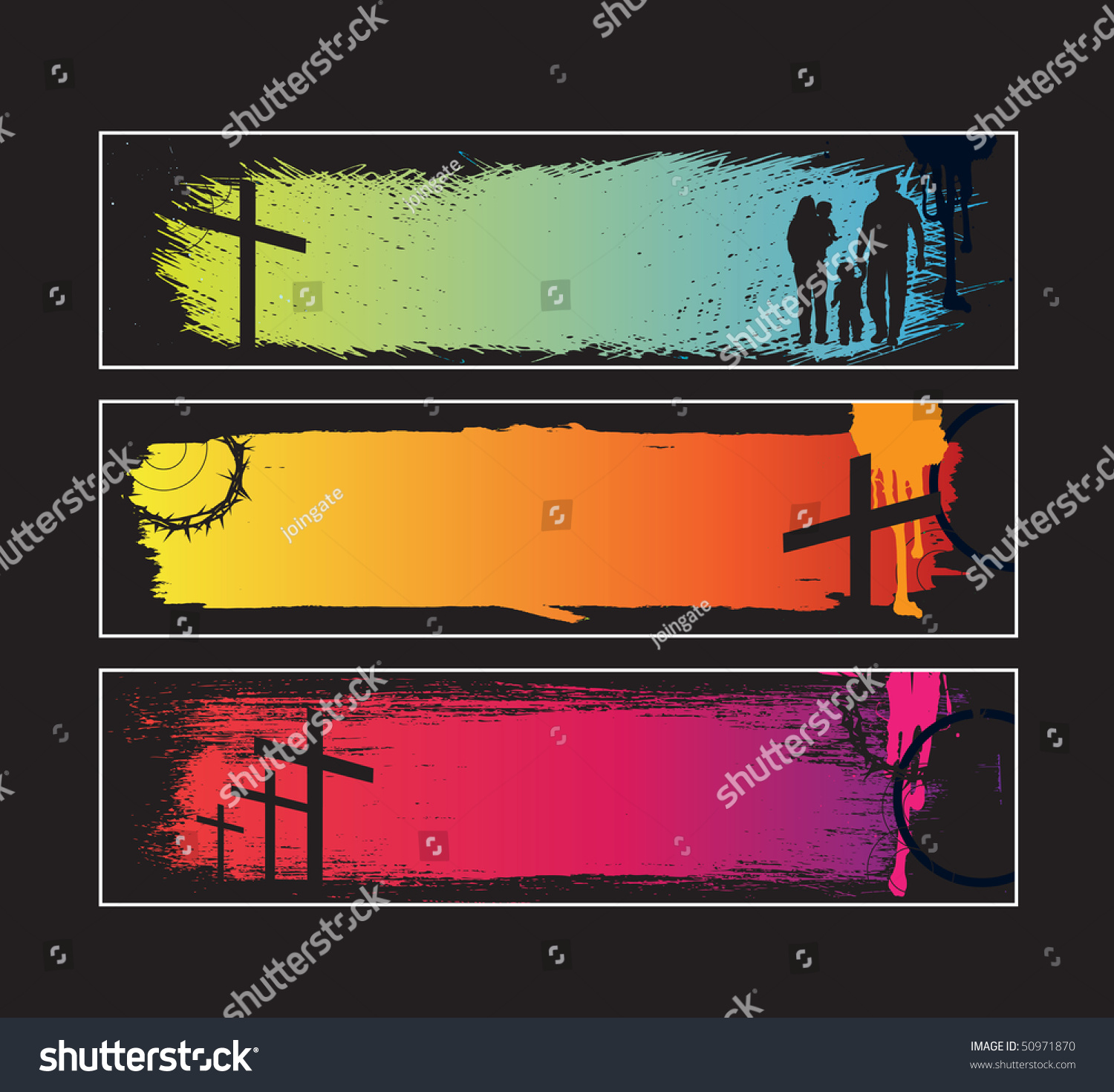 Website Banners Space Left Message Stock Vector (Royalty Free) 50971870