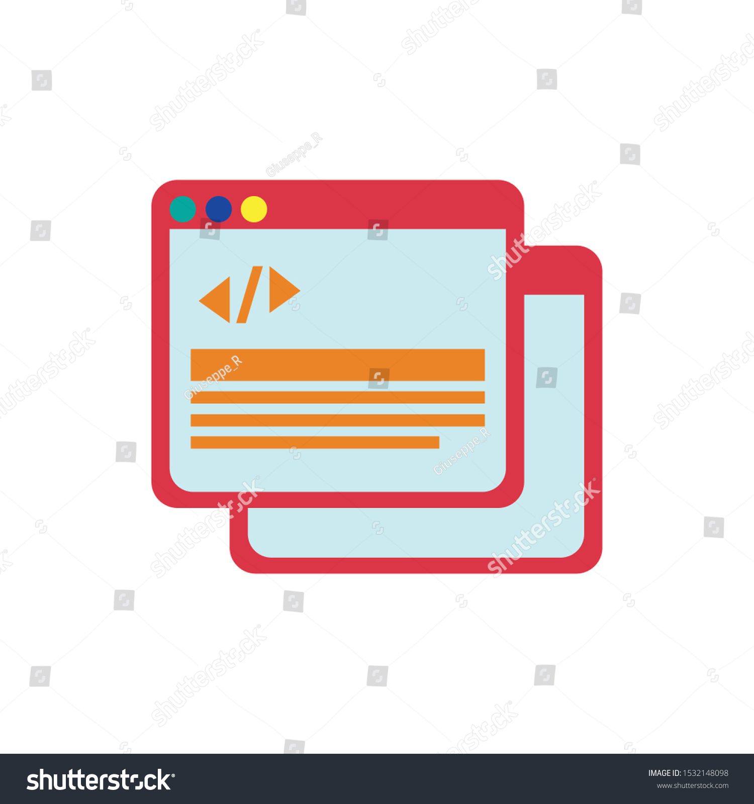 Website Design Technology Internet Media Layout Stock Vector (Royalty ...
