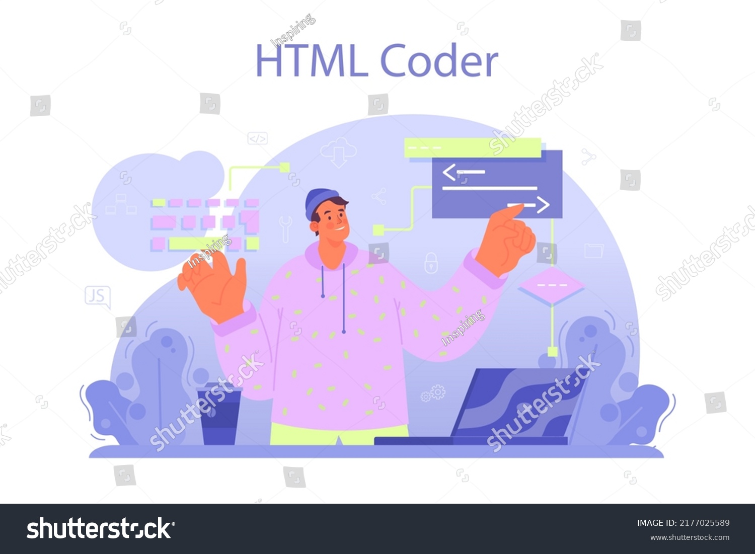 Website Development Html Coding Process Digital Stock Vector (Royalty ... Website Development Html Coding Process Digital Stock Vector (Royalty ...