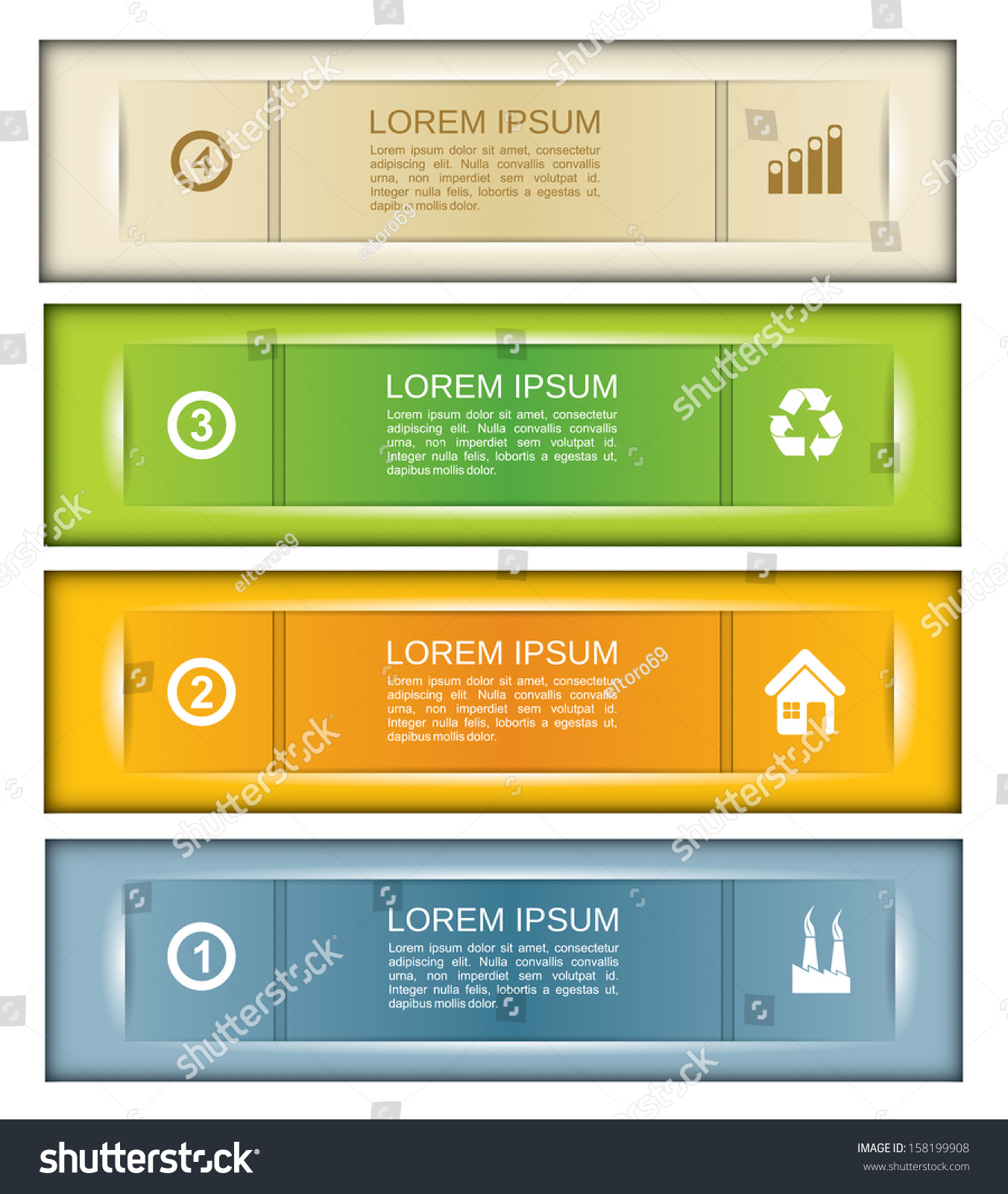 Website Header Banner Design Set Stock Vector (Royalty Free) 158199908 ...