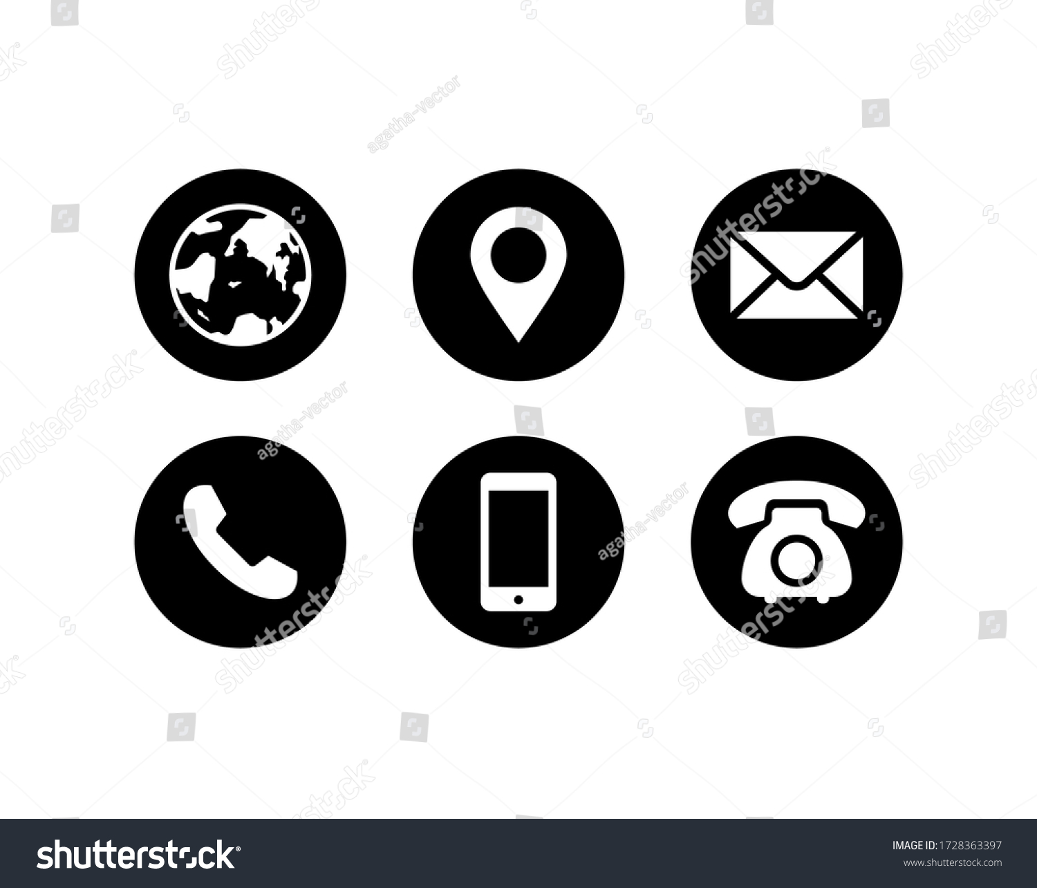 Website Icon Vector Communication Icon Symbol Stock Vector (Royalty ...