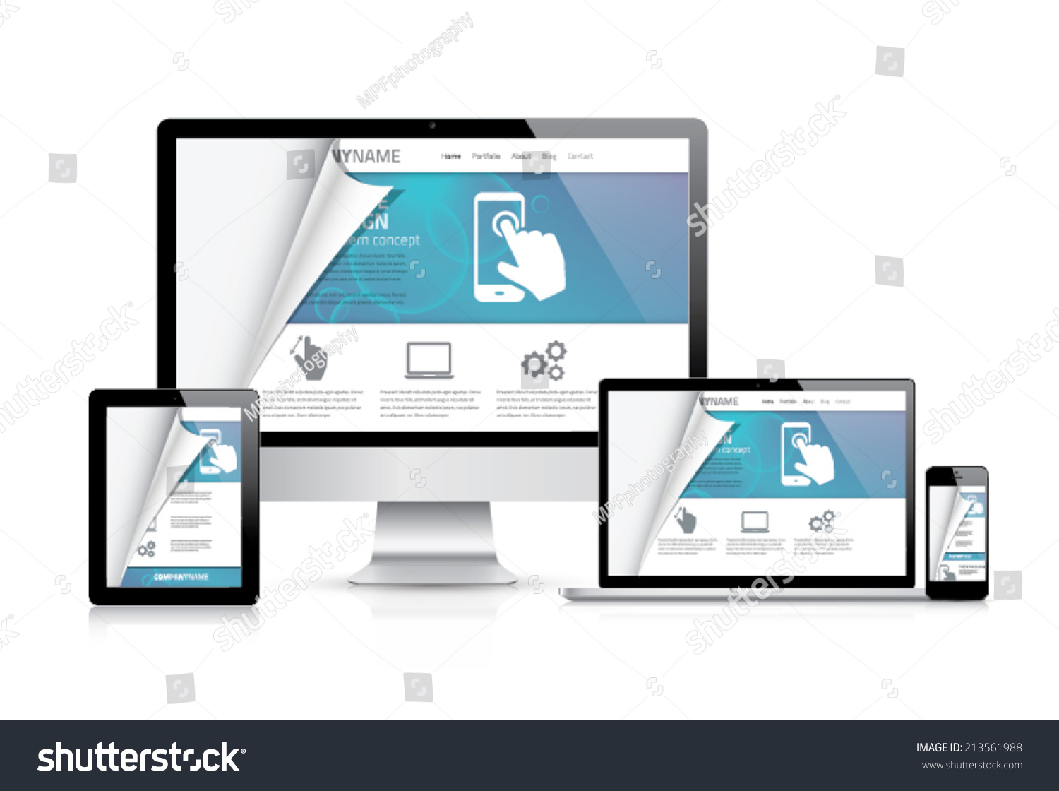 Website Styling Coding Concept Realistic Vector: vetor stock (livre de ...