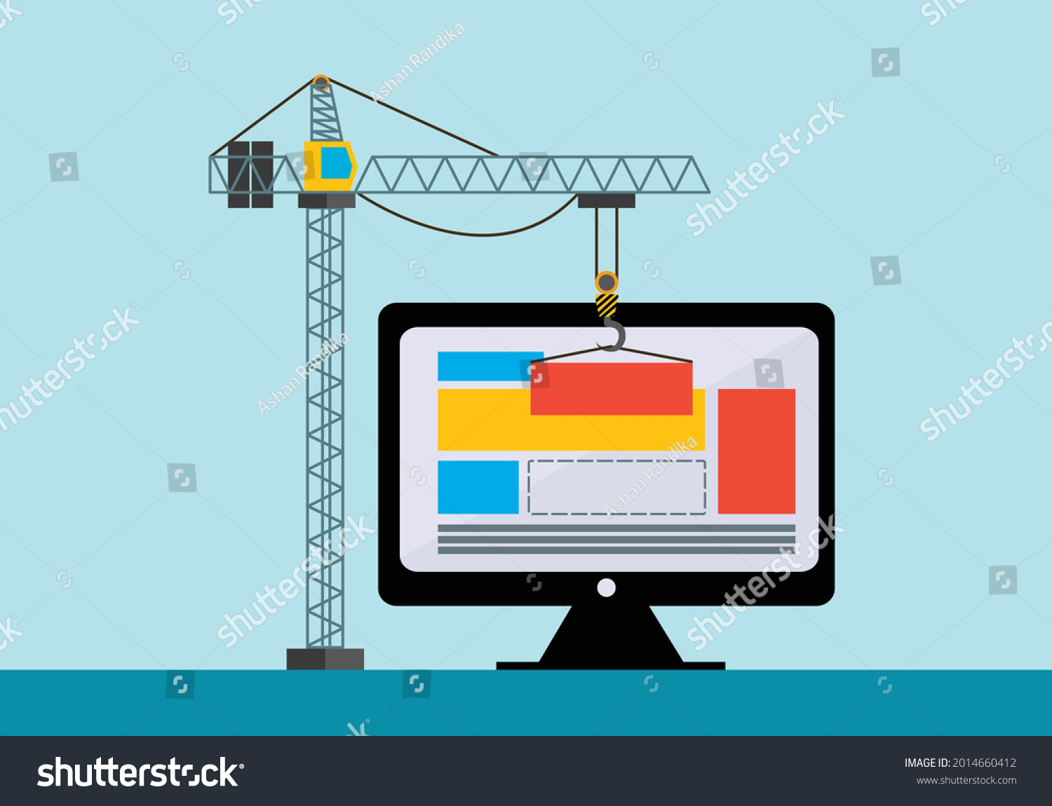 Website Under Construction Page Web Page Stock Vector (Royalty Free ...