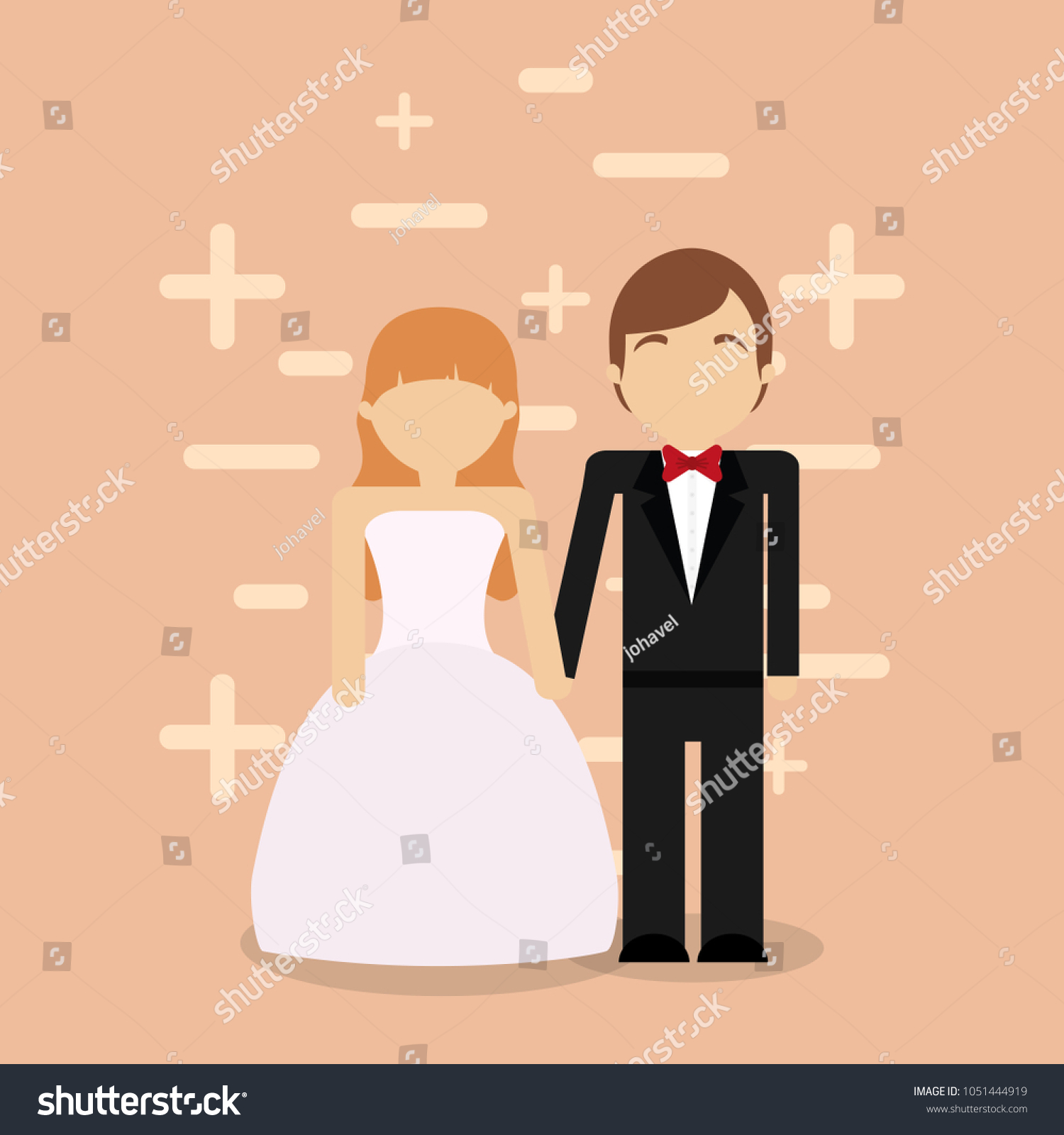 Wedding Couple Design Stock Vector (Royalty Free) 1051444919