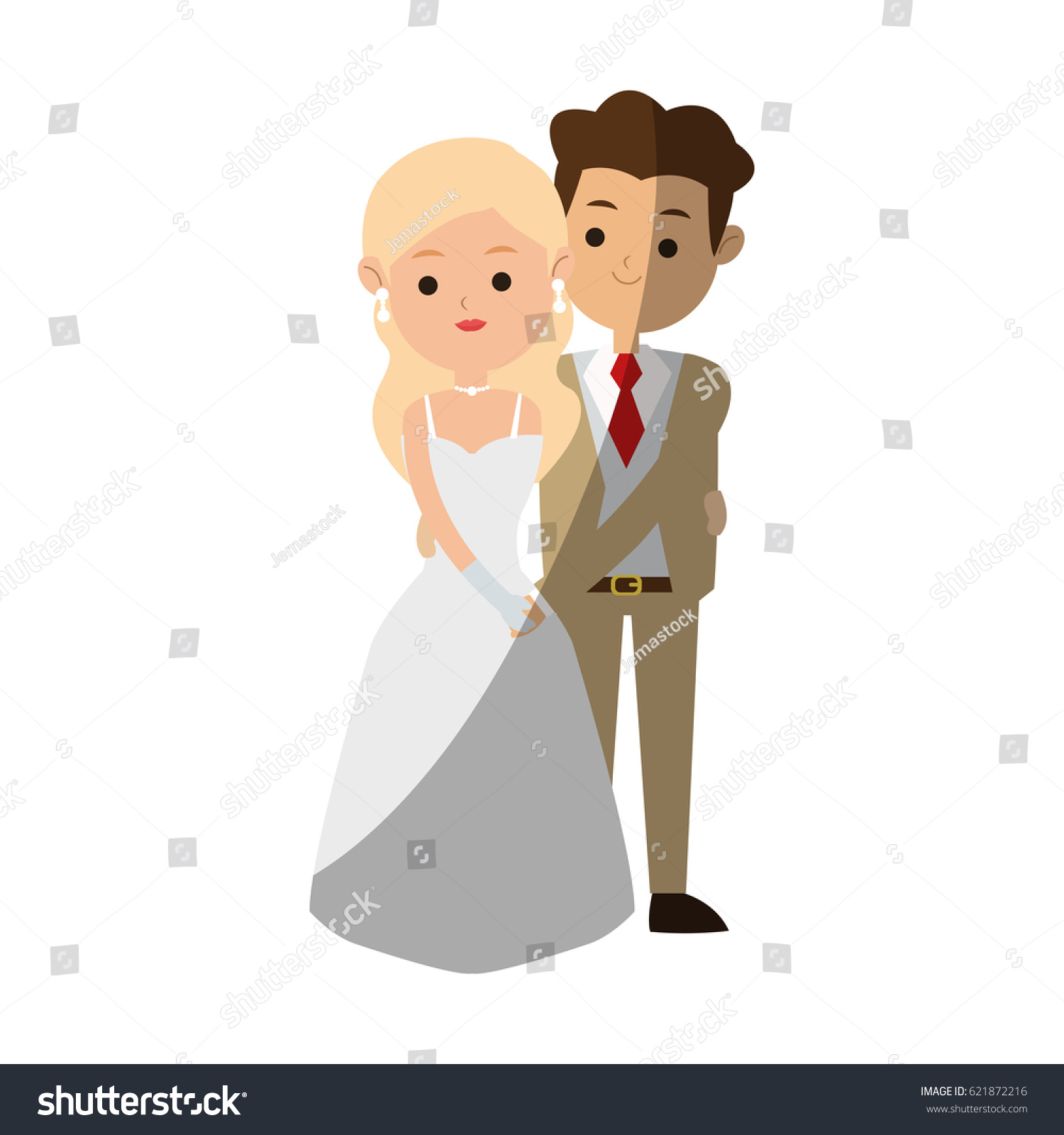 Wedding Couple Icon Stock Vector (Royalty Free) 621872216 | Shutterstock