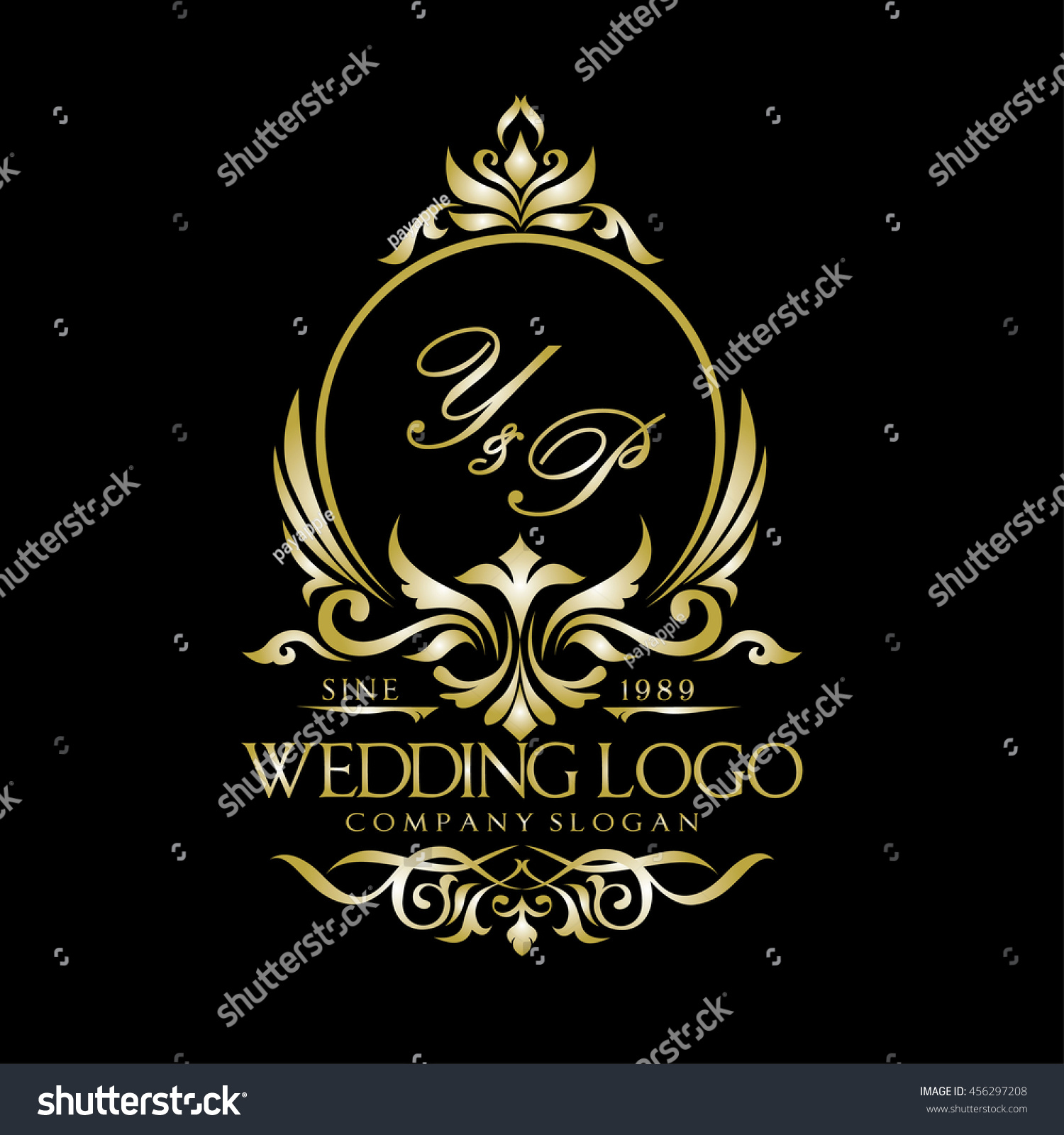 Wedding Logo Stock Vector (Royalty Free) 456297208 | Shutterstock