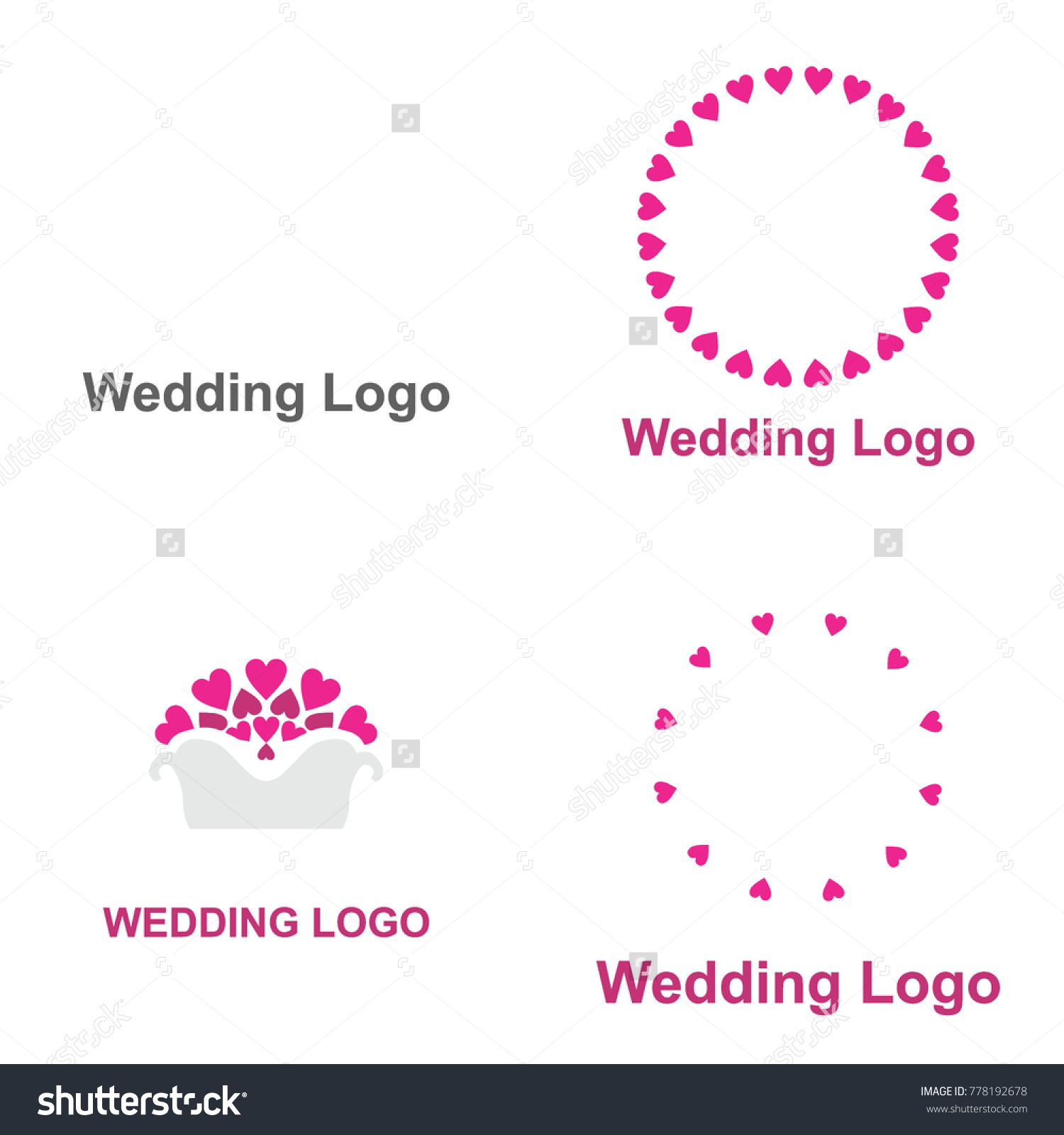 Wedding Logo Vector Stock Vector (Royalty Free) 778192678 | Shutterstock