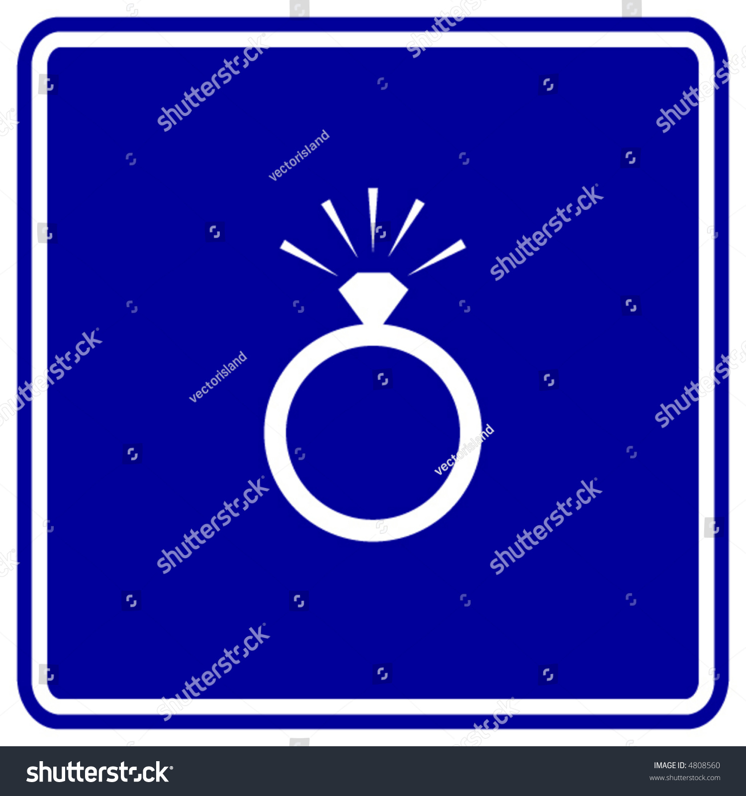 Wedding Engagement Ring Sign Stock Vector (Royalty Free) 4808560