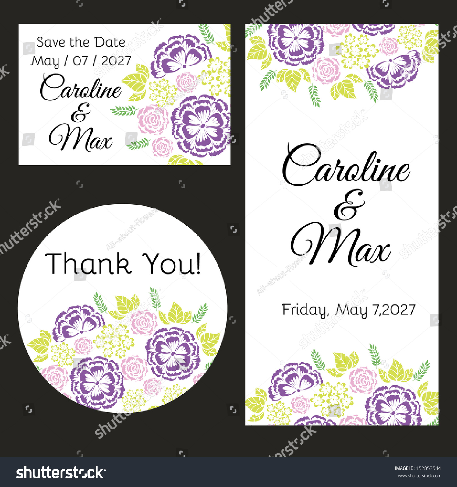 Wedding Set Vector File Has Few Stock Vector (Royalty Free) 152857544 ...