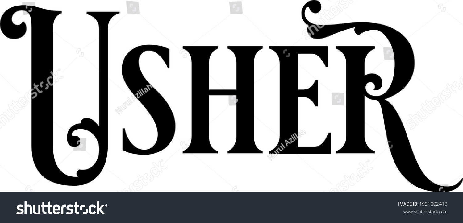 Wedding Sign Text Vector Usher Stock Vector (Royalty Free) 1921002413 ...