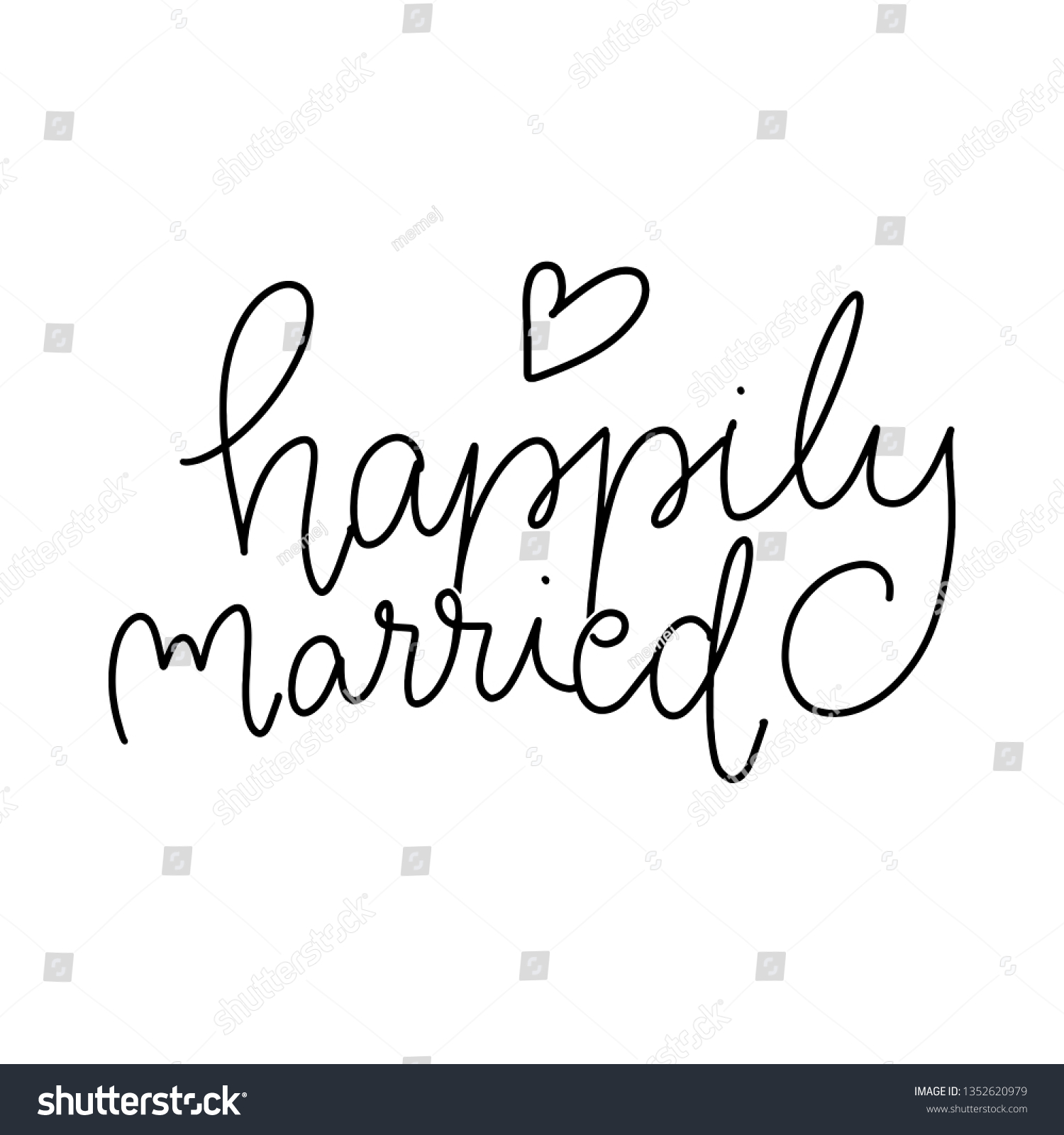 Wedding Text Typography Stock Vector (Royalty Free) 1352620979 ...