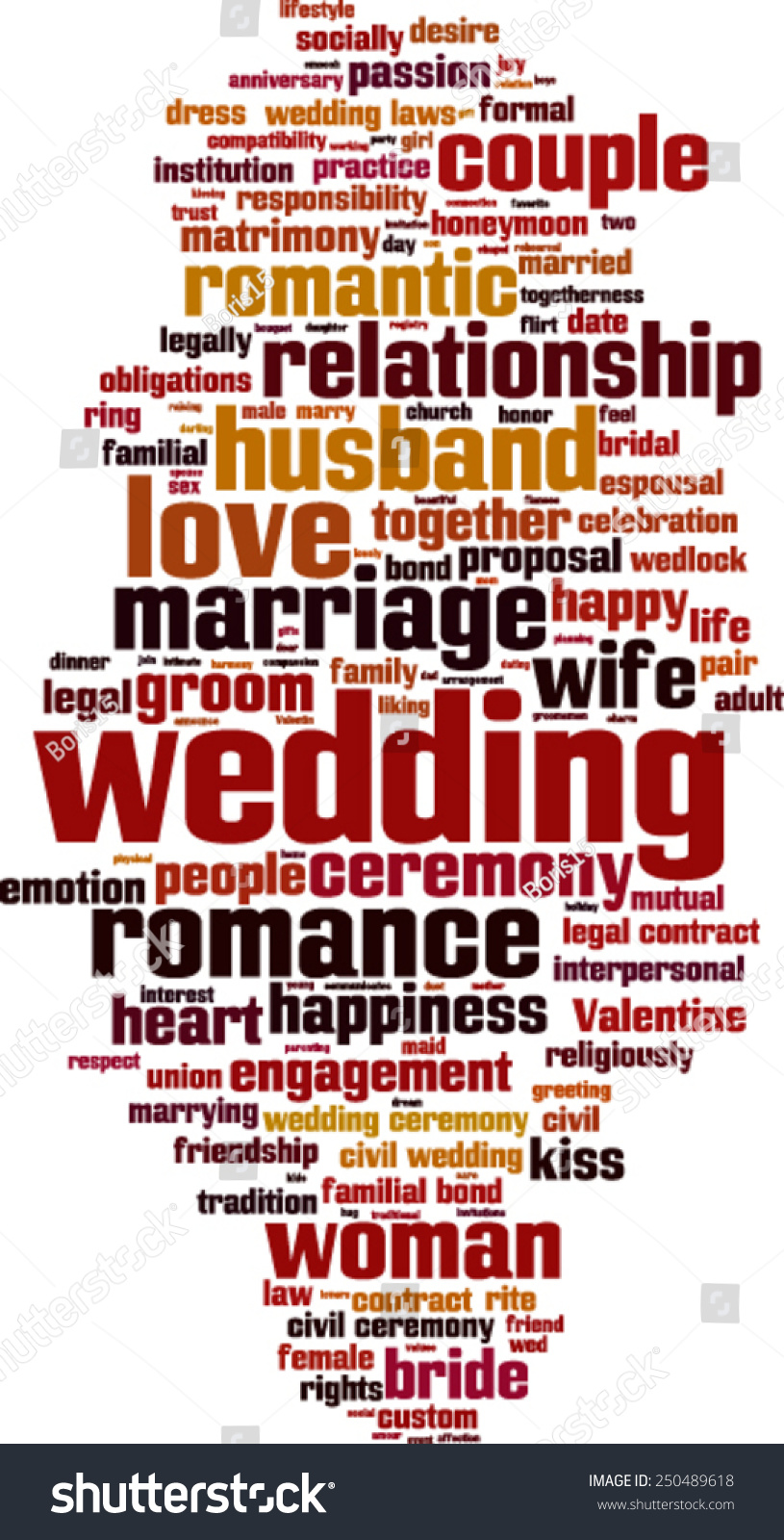 Wedding Word Cloud Concept Vector Illustration Stock Vector (Royalty ...