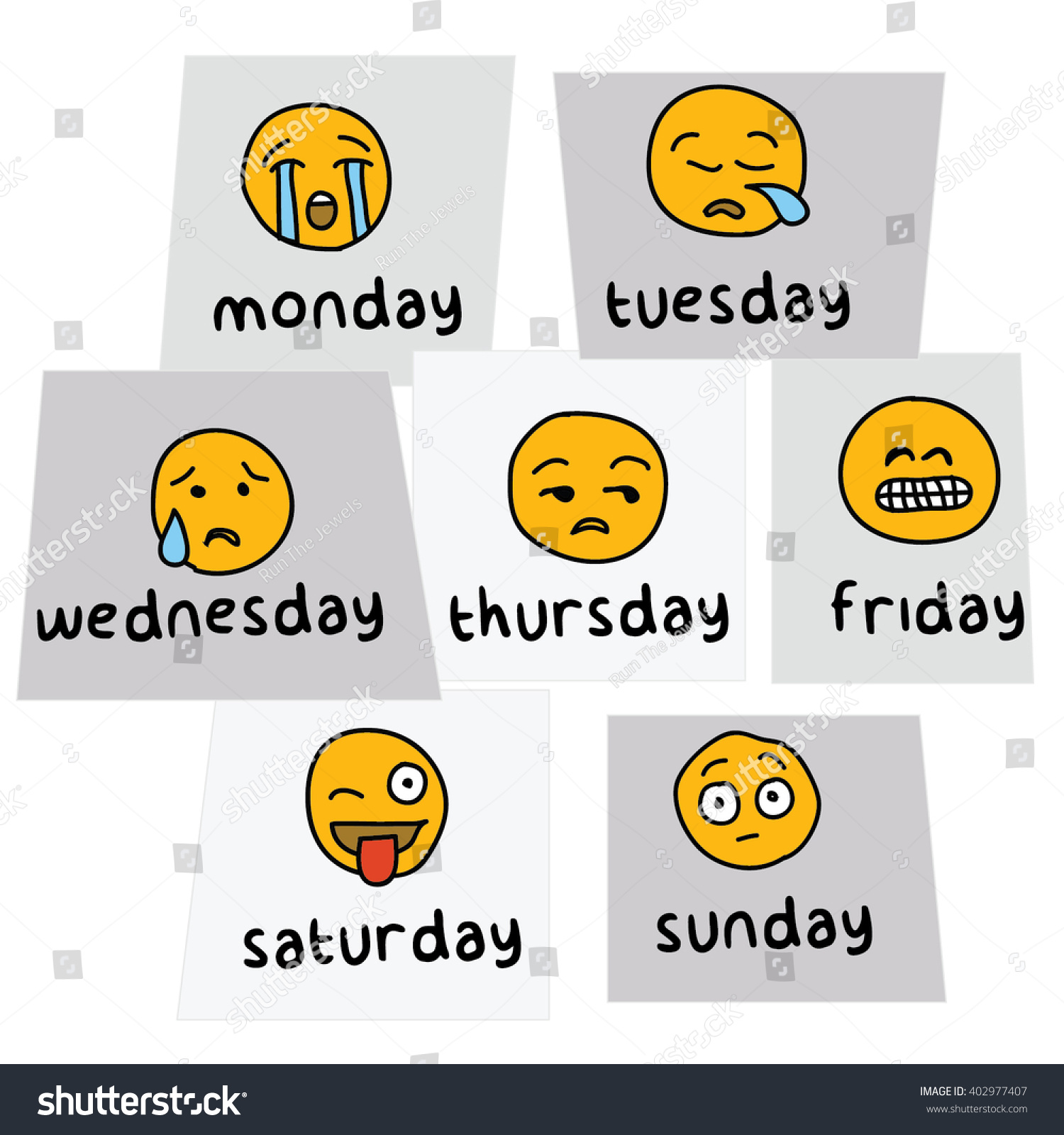 336 Week days with emoji Images, Stock Photos & Vectors | Shutterstock
