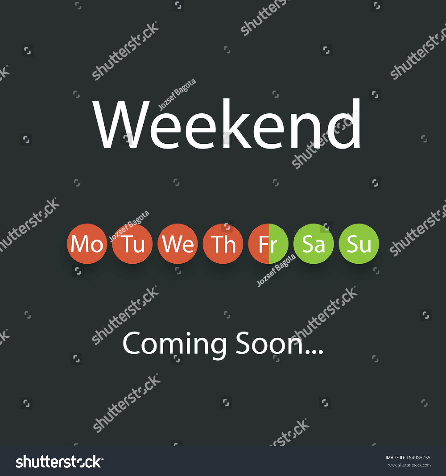 Weekend Coming Soon Vector Illustration Stock Vector (Royalty Free ...