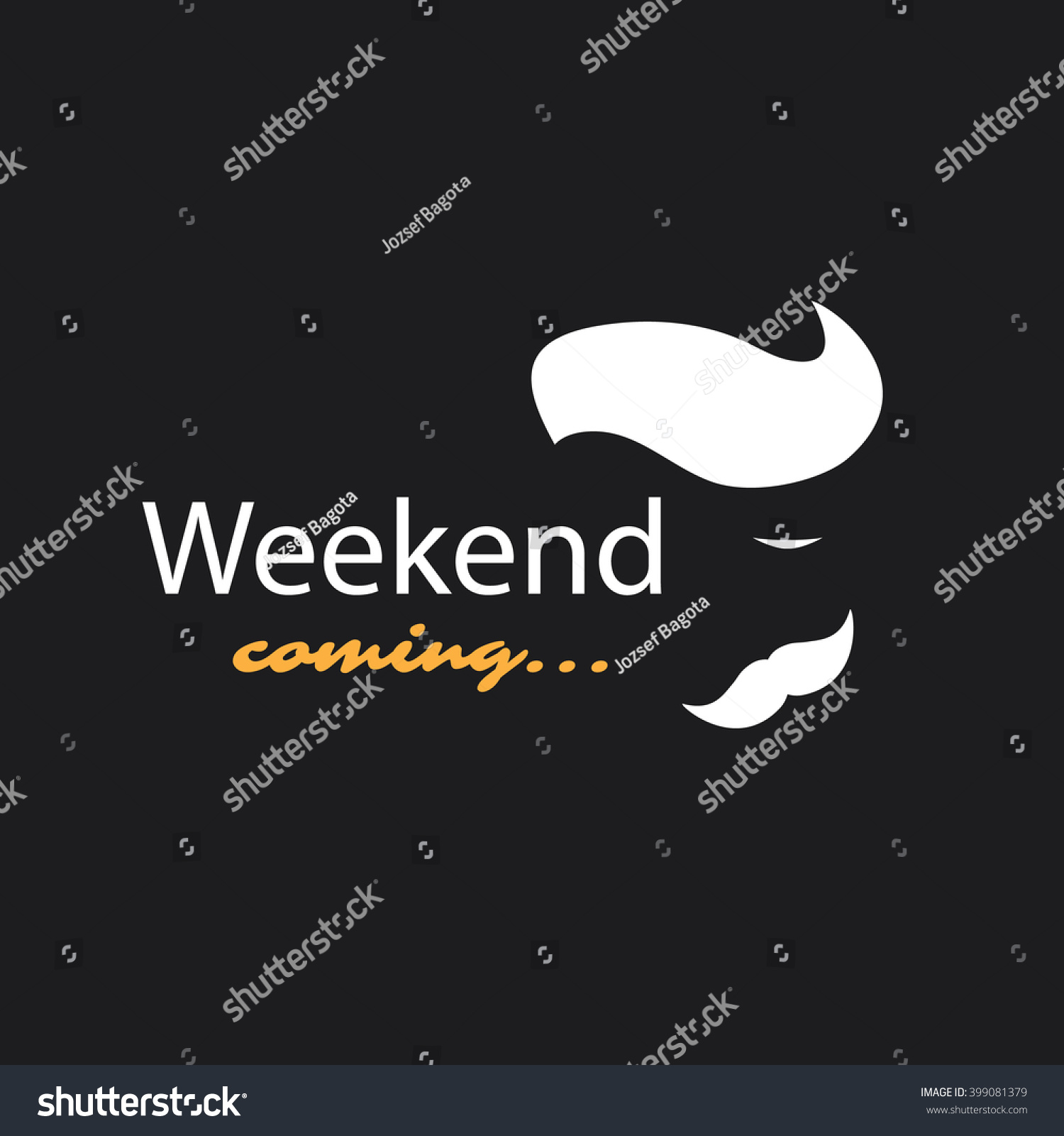 Weekend Coming Soon Vector Illustration Stock Vector (Royalty Free ...