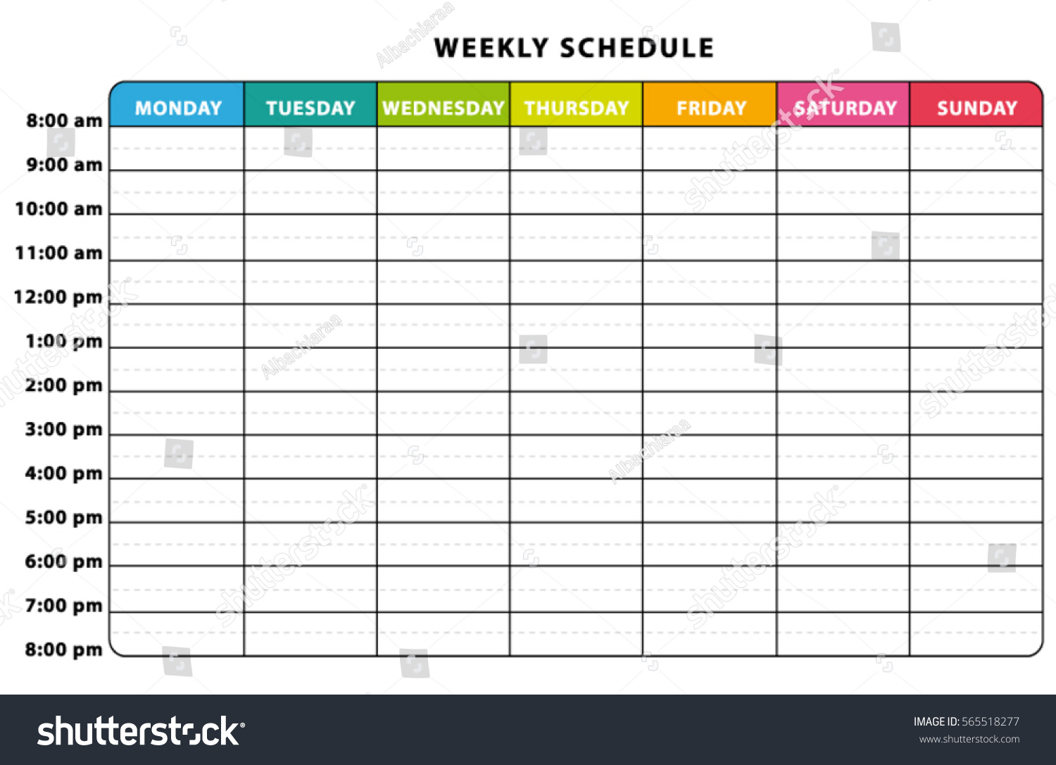155,923 imágenes de Weekly schedule template - Imágenes, fotos y ...