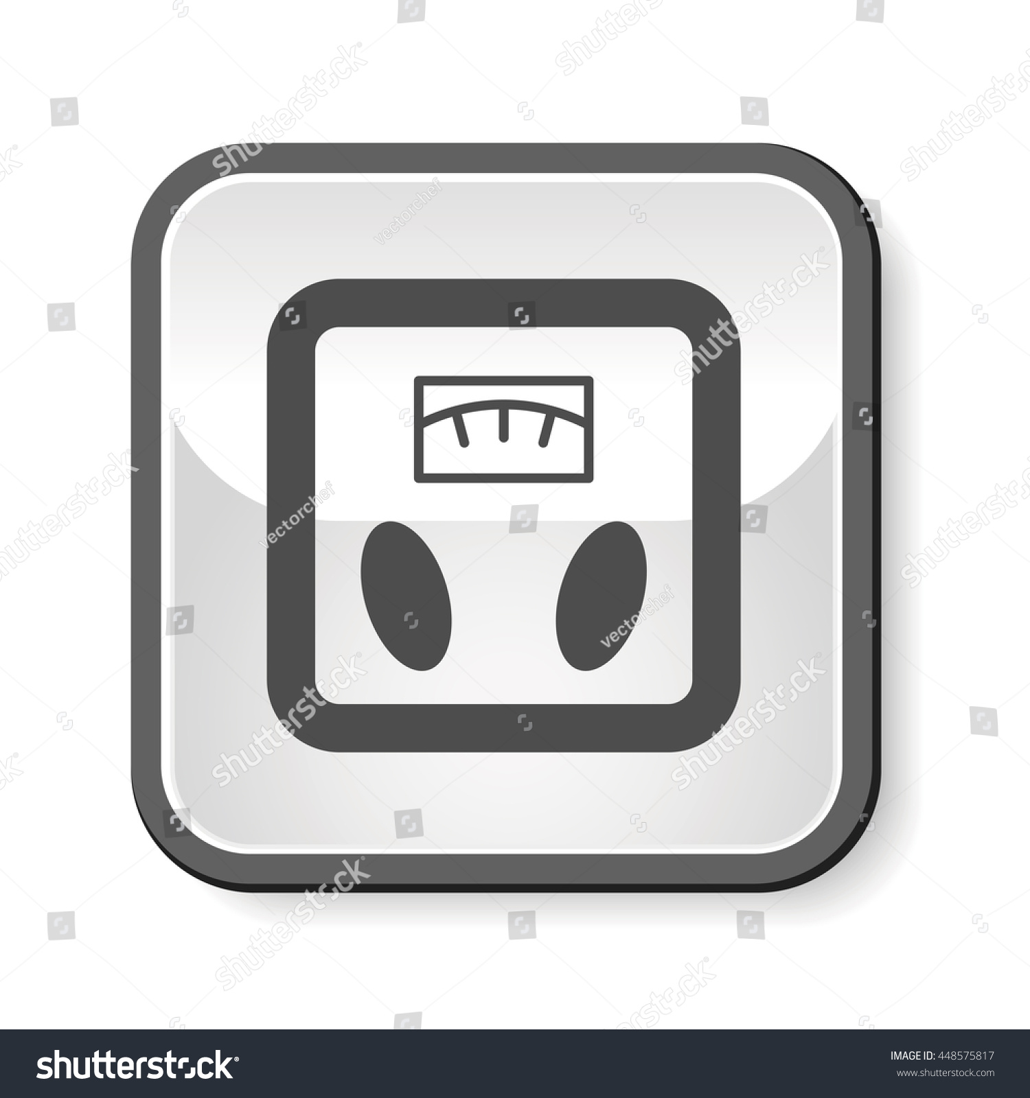 Weighing Machine Icon Stock Vector (Royalty Free) 448575817 | Shutterstock