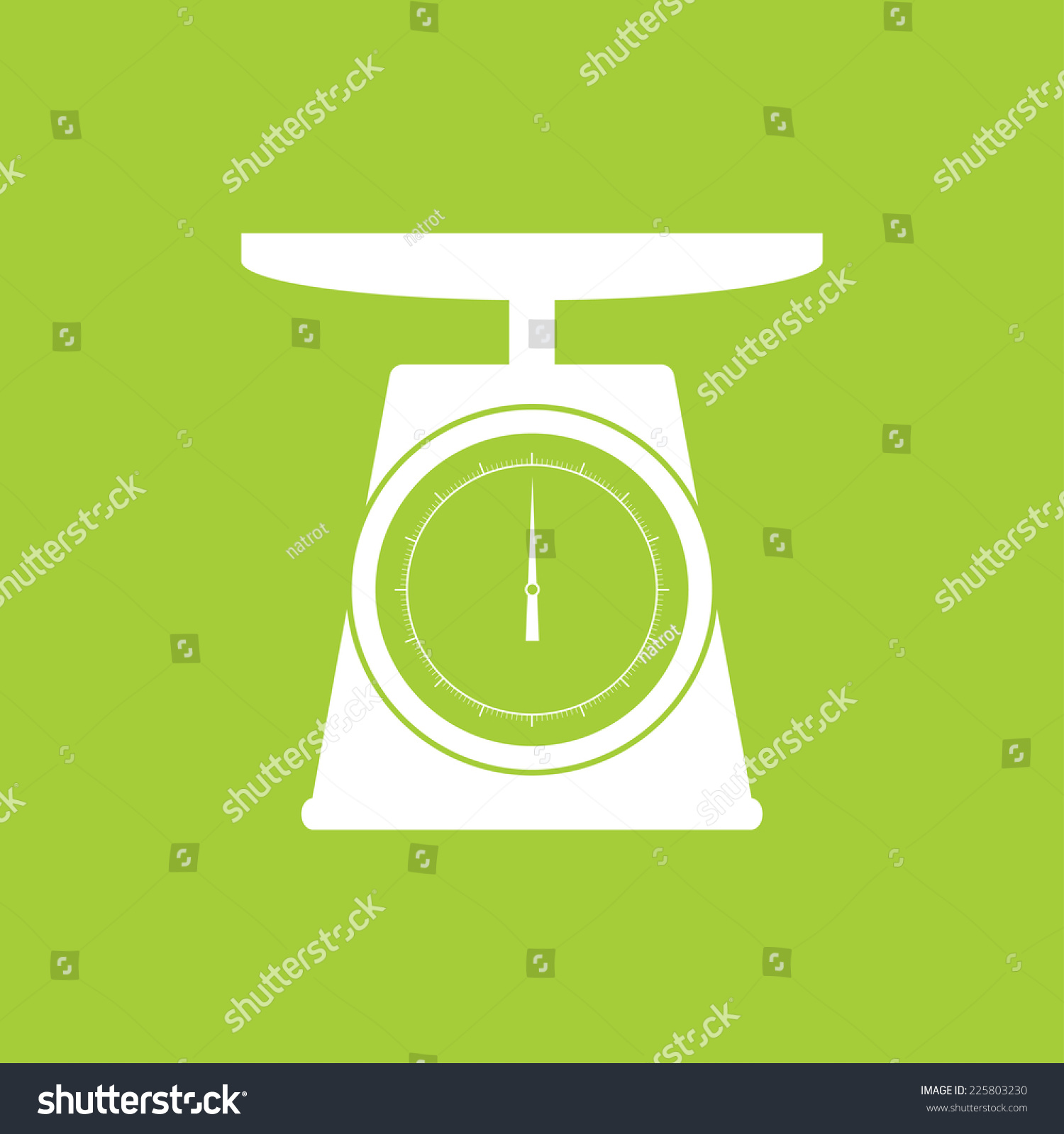 Weighing Scales Icon Vector Stock Vector (Royalty Free) 225803230 ...