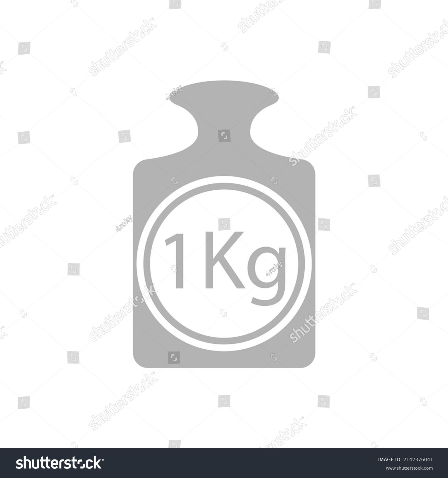 Weight Icon Kilogram Vector Illustration Stock Vector (Royalty Free ...