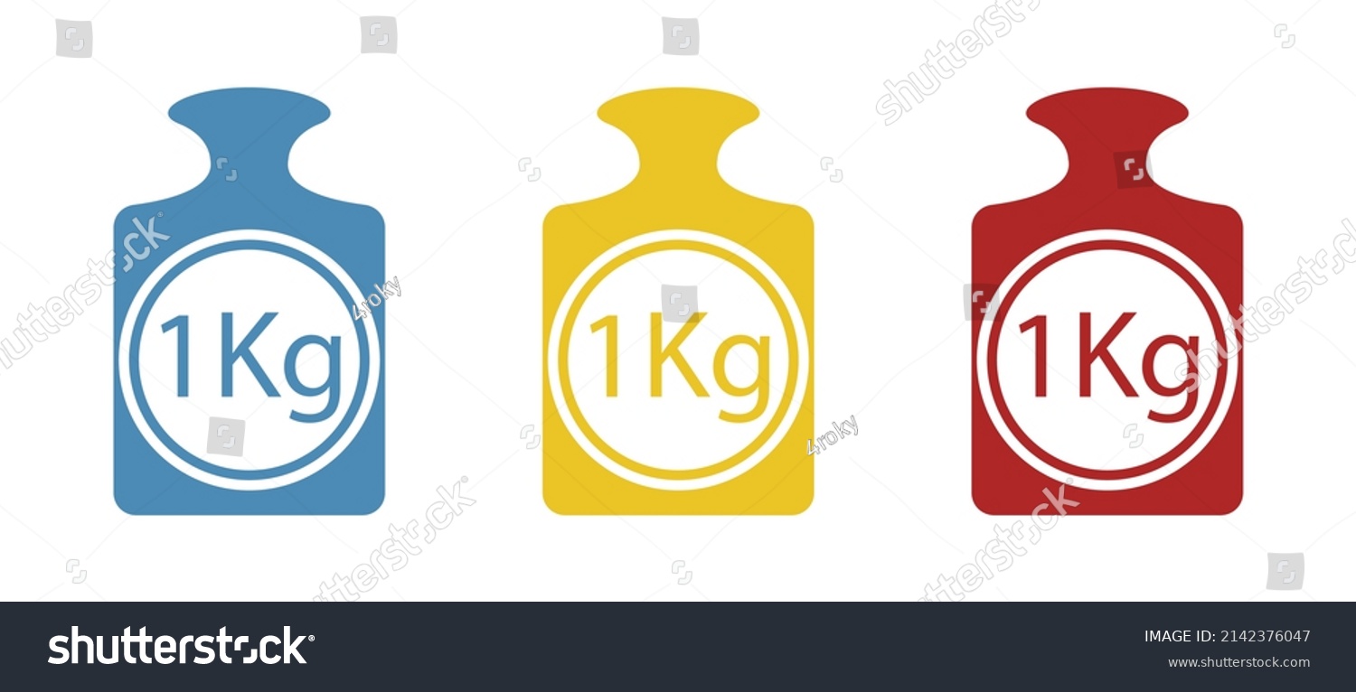 Weight Icon Kilogram Vector Illustration Stock Vector (Royalty Free ...