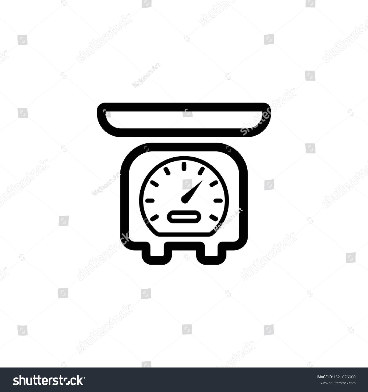 Weight Icon Vector Scale Icon Vector Stock Vector (Royalty Free ...