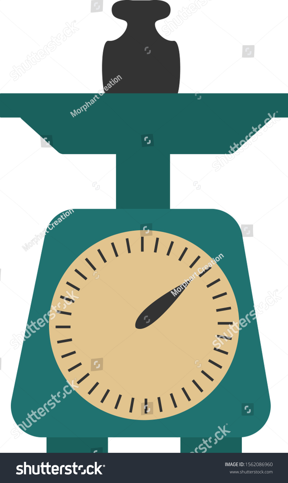 Weight Illustration Vector On White Background Stock Vector (Royalty ...