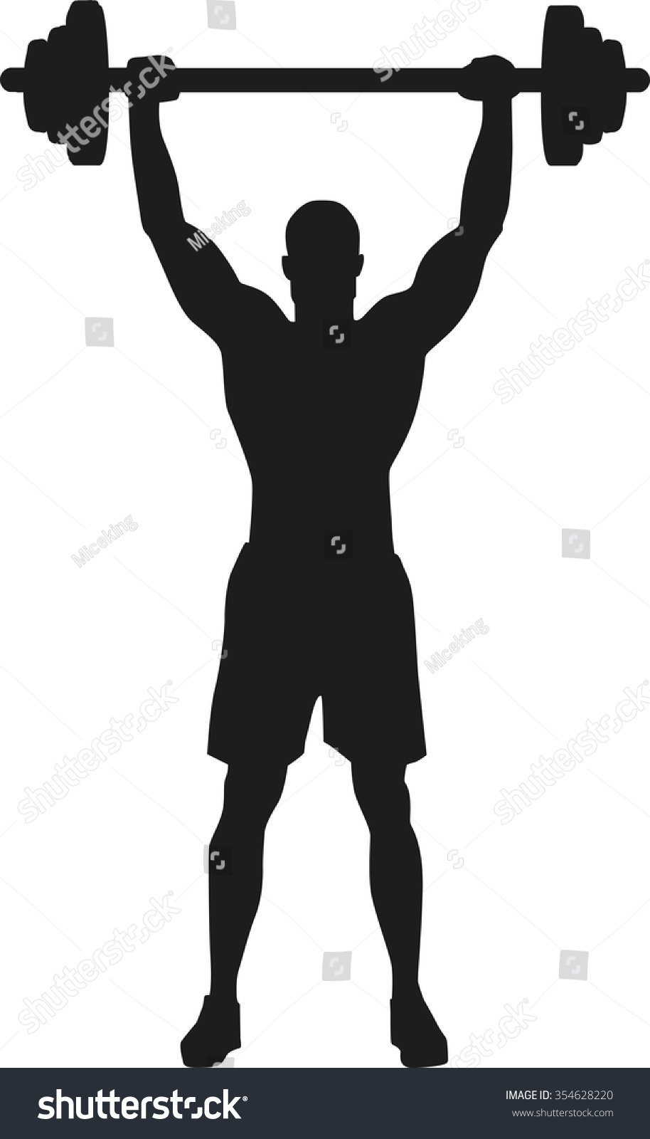 Weight Lifting Bodybuilder Silhouette Stock Vector (Royalty Free) 354628220 Weight Lifting Bodybuilder Silhouette Stock Vector (Royalty Free) 354628220