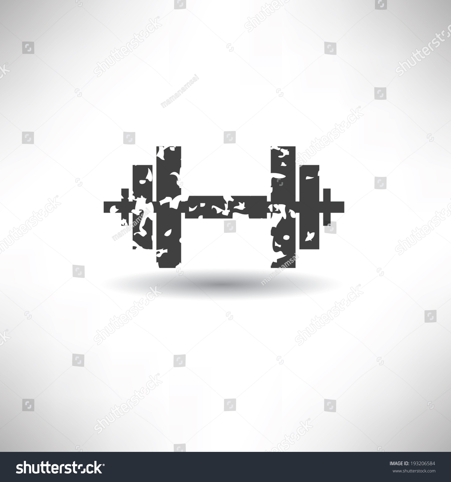 Weight Lifting Symbolgrunge Vector Stock Vector (Royalty Free ...