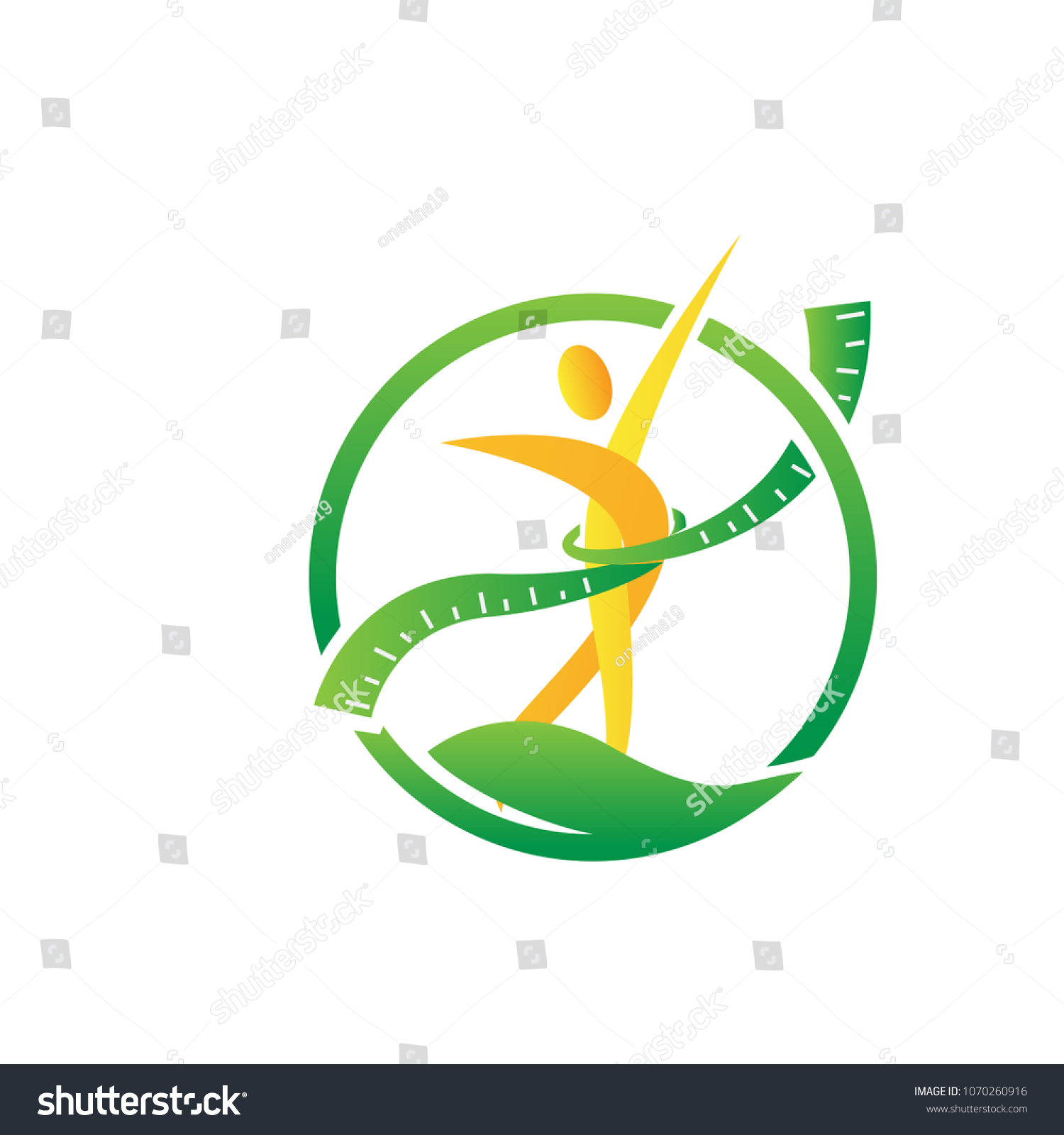 Weight Loss Logo Stock Vector (Royalty Free) 1070260916