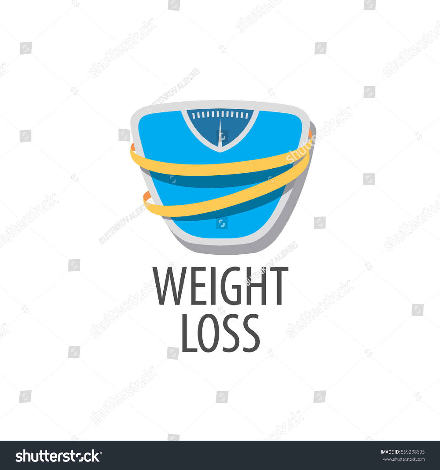 Weight Loss Logo Stock Vector (Royalty Free) 569288695
