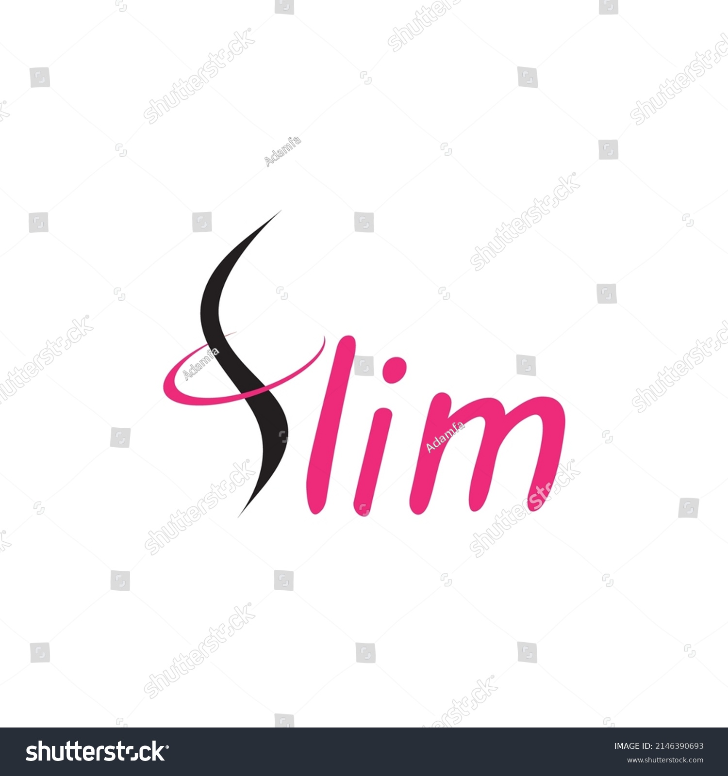 Weight Loss Slim Icon Logo Vector Stock Vector (Royalty Free ...