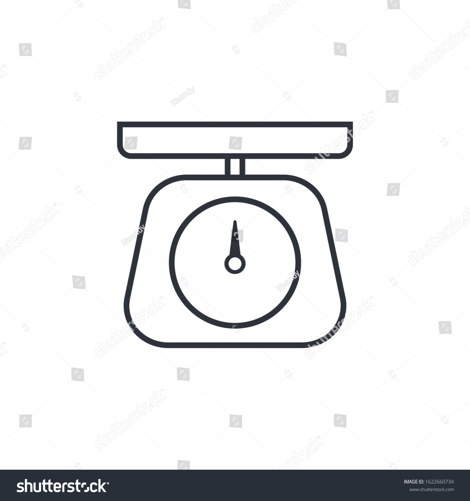 Weight Scale Icon Design Element Logo Stock Vector (Royalty Free ...