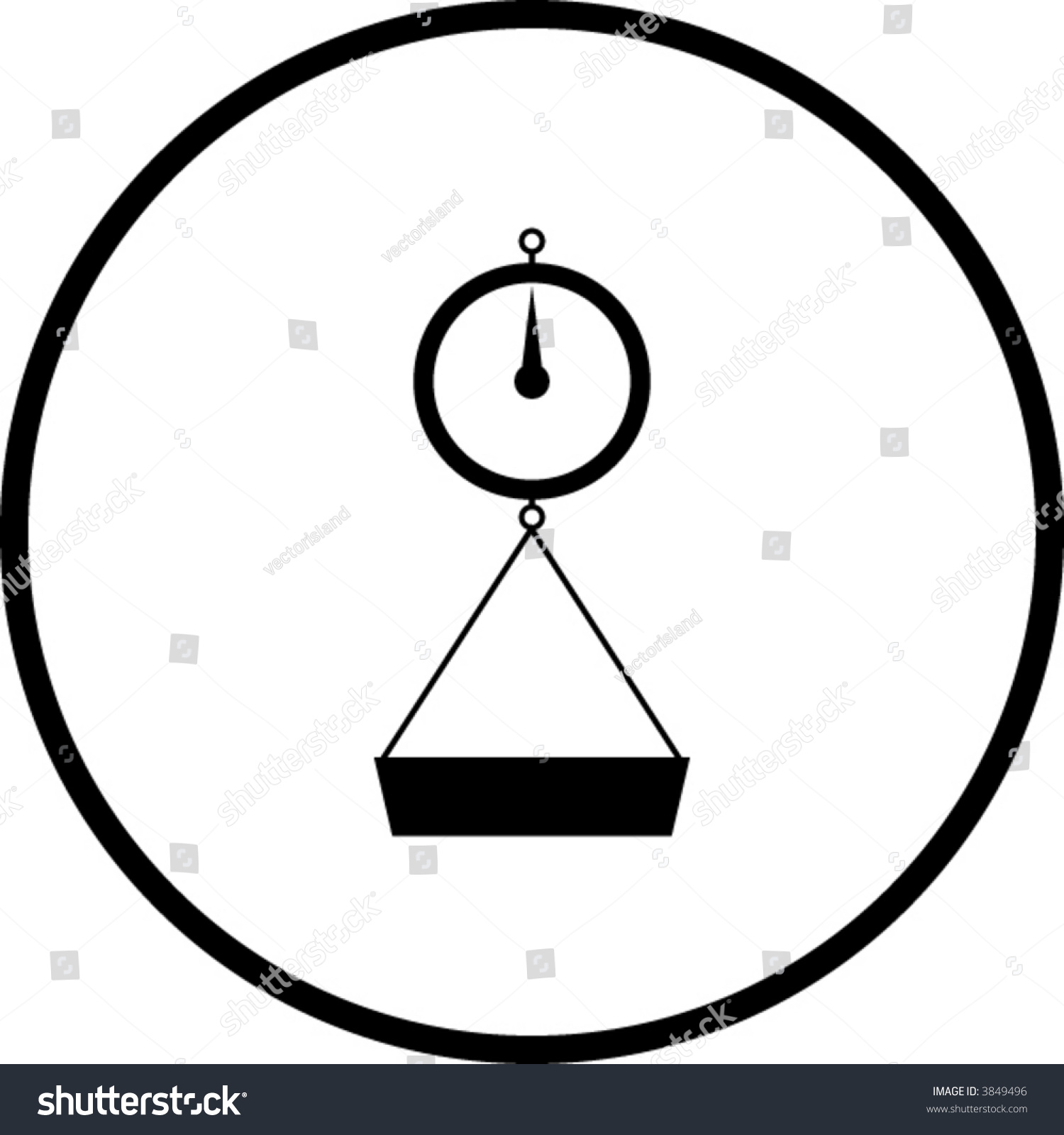 Weight Scale Symbol Stock Vector (Royalty Free) 3849496 | Shutterstock
