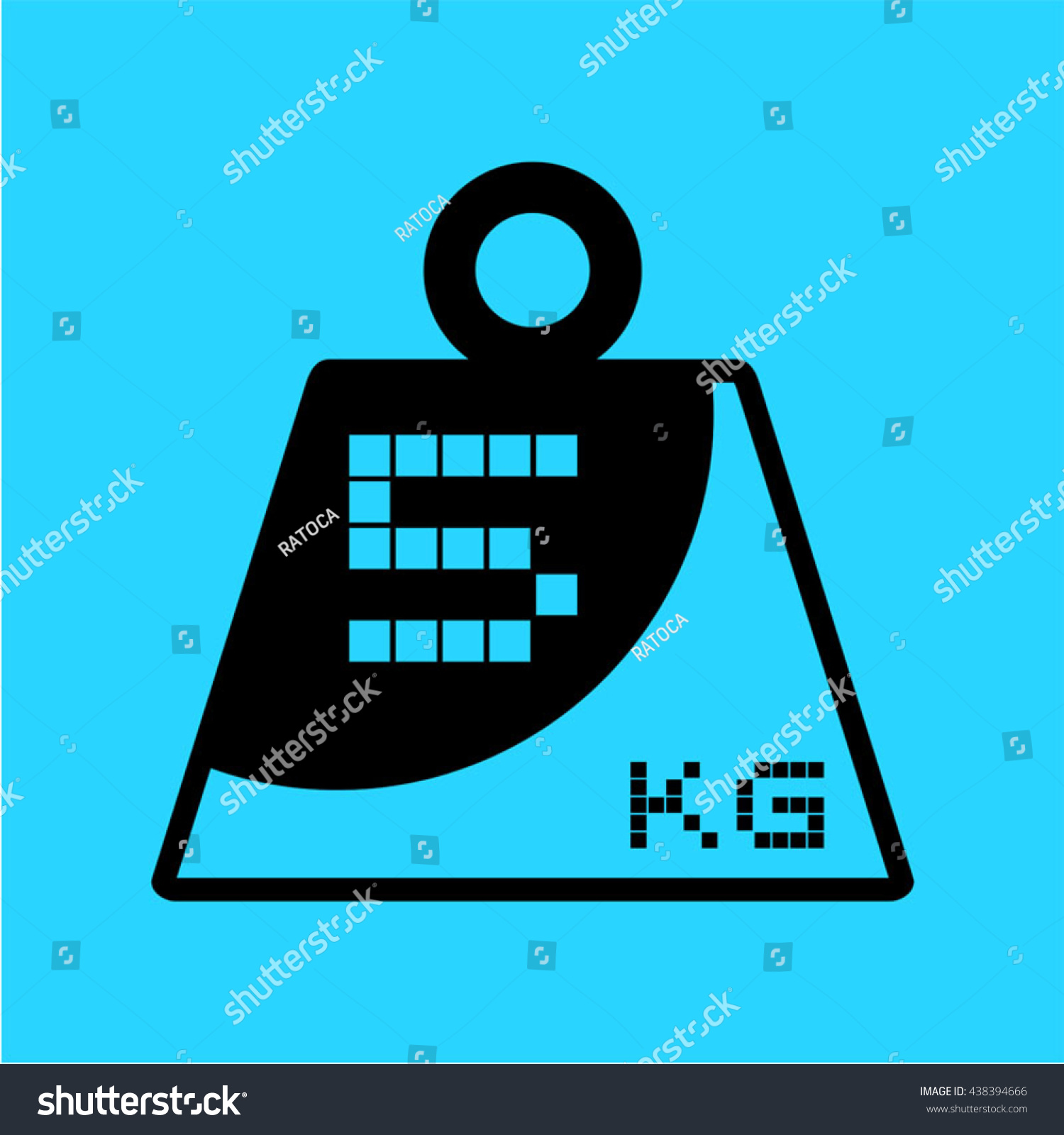 Weight Symbol Stock Vector (Royalty Free) 438394666