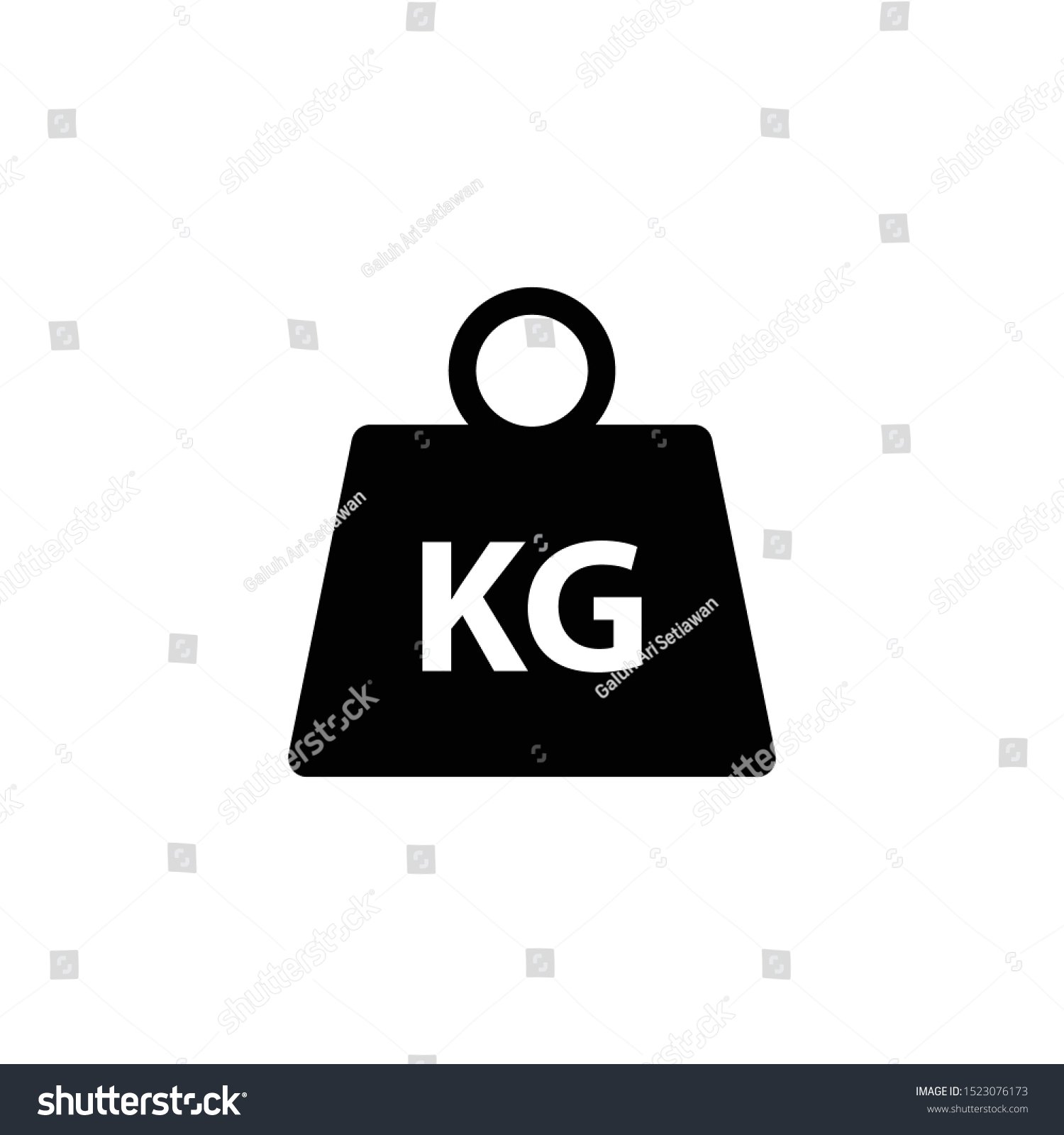 Weight Symbol Icon Vector Illustration Stock Vector (Royalty Free ...