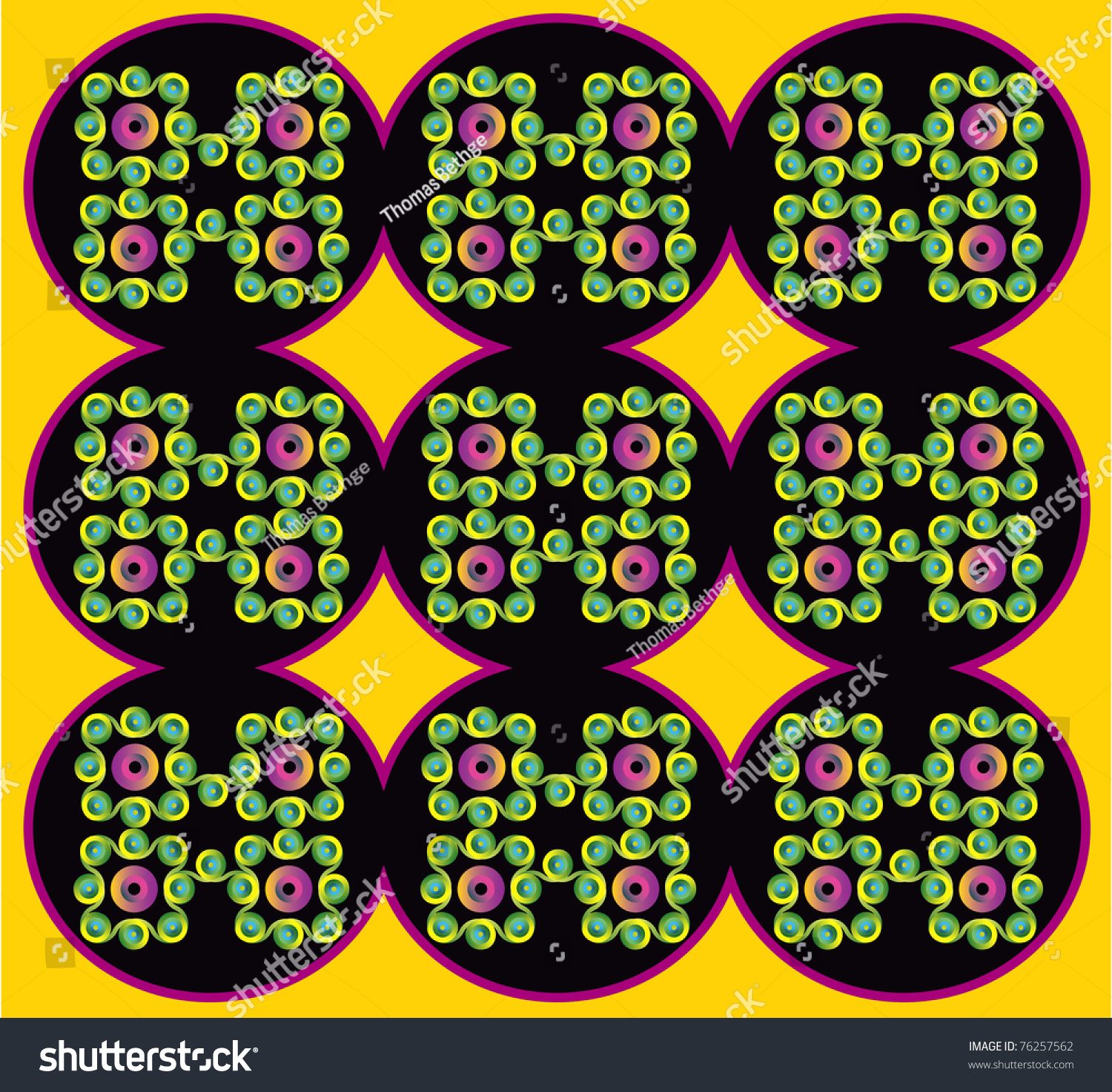 Weird Vintage Seventies Wallpaper Vector Stock Vector (Royalty Free ...