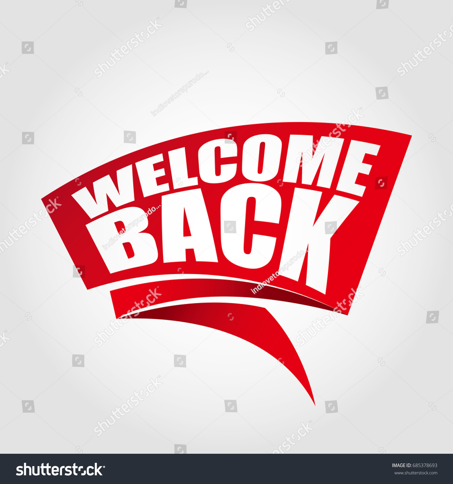 Welcome Back Labels Banners: vector de stock (libre de regalías) 685378693