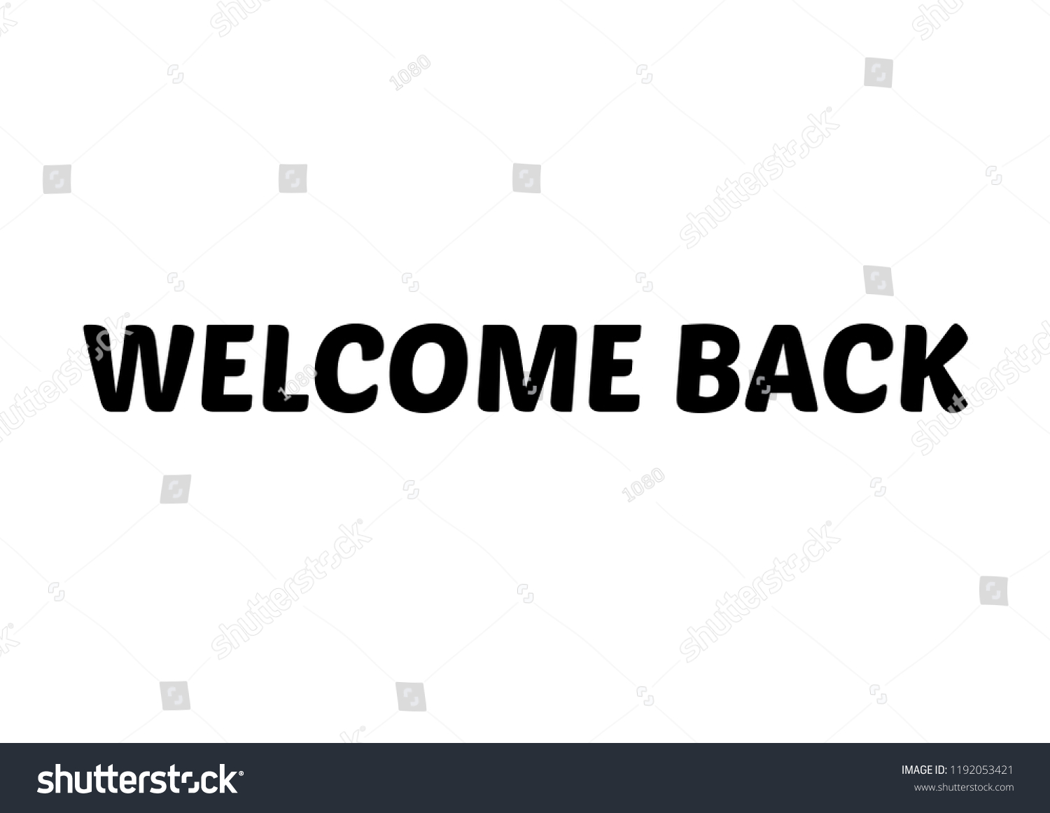 Welcome Back Text Design Vector Illustration: vector de stock (libre de ...