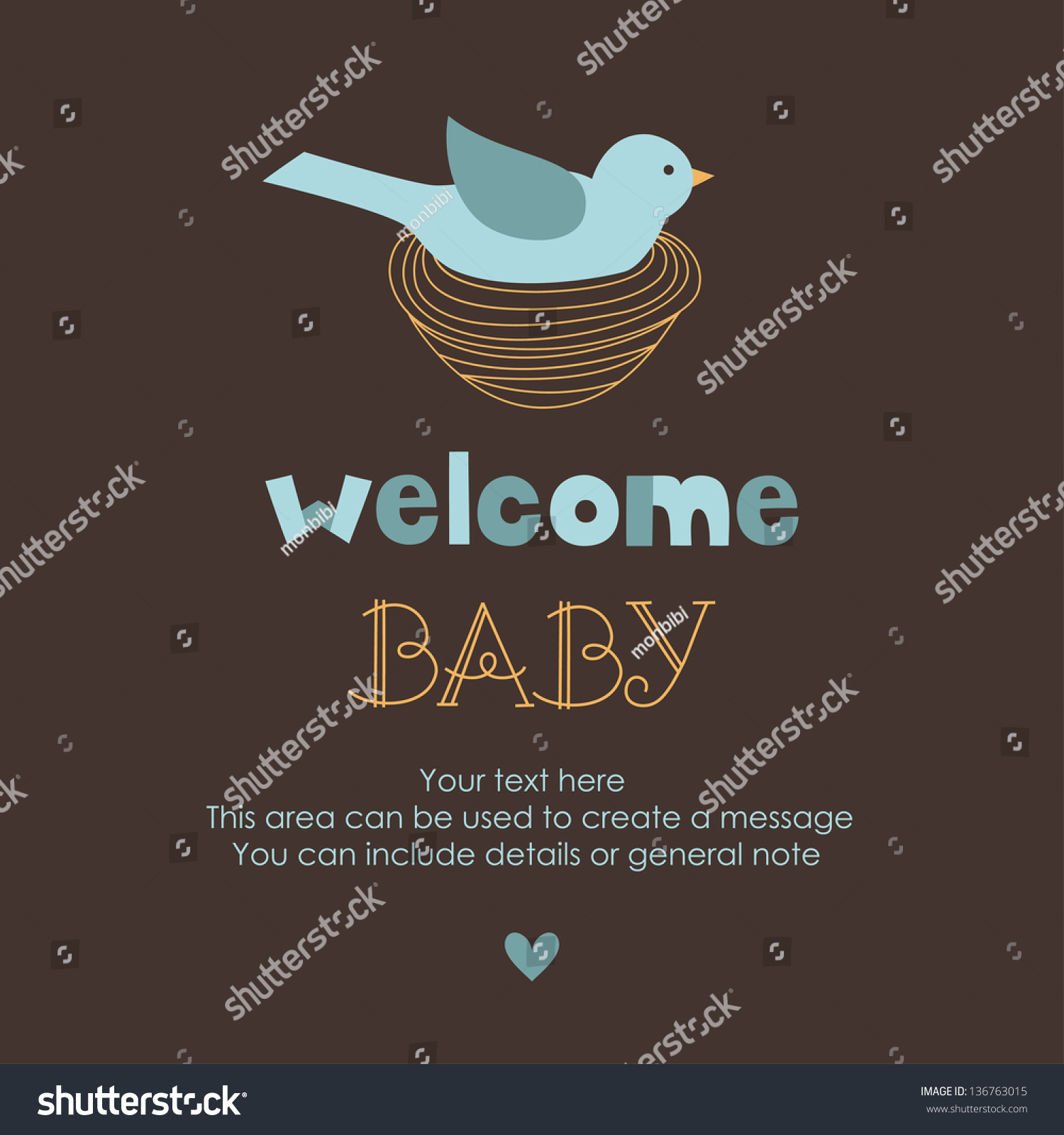 Welcome Card Design Vector Illustration Stock Vector (Royalty Free ...