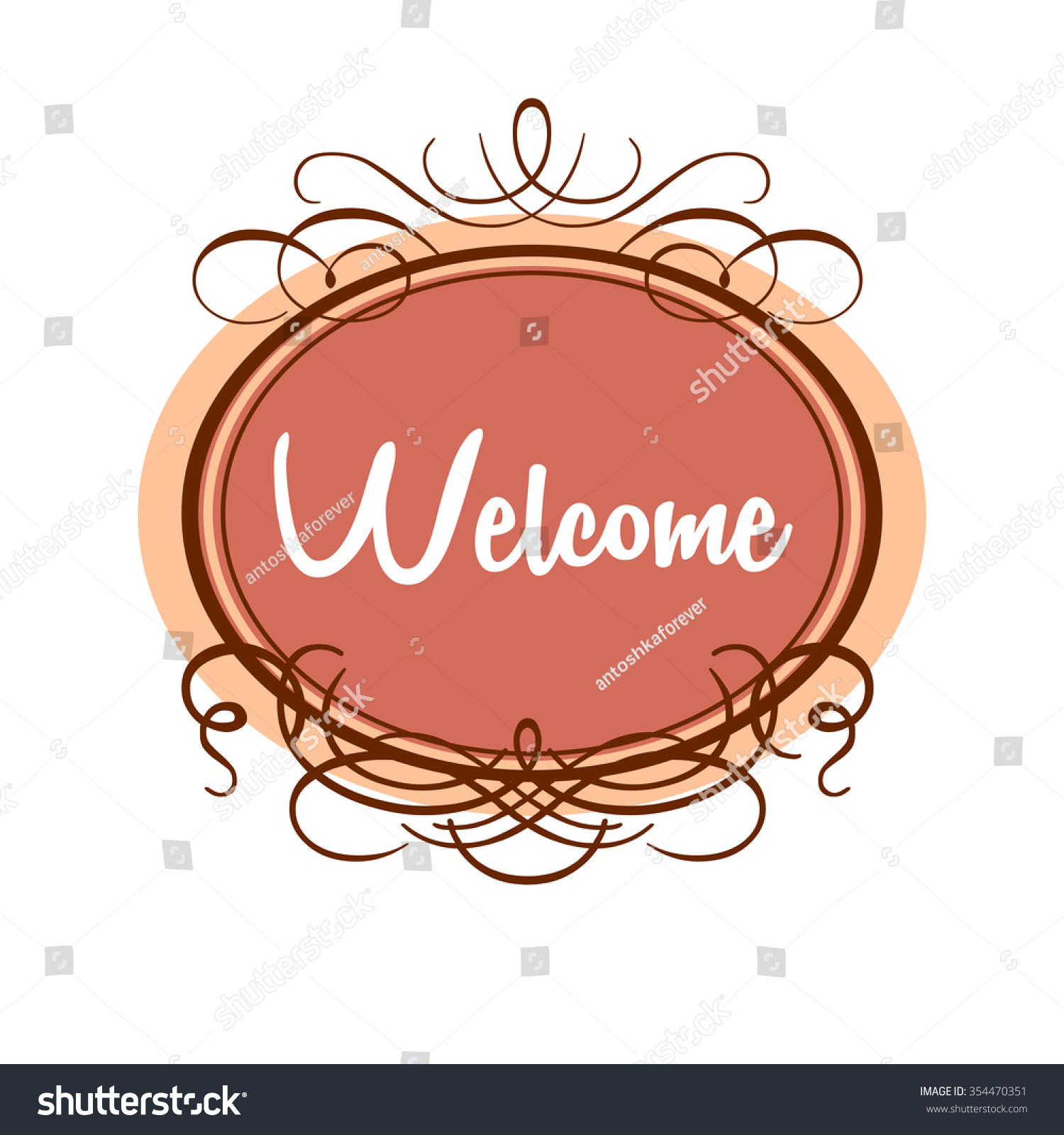 Welcome Design Template Invitation Gala Decorations Stock Vector ...