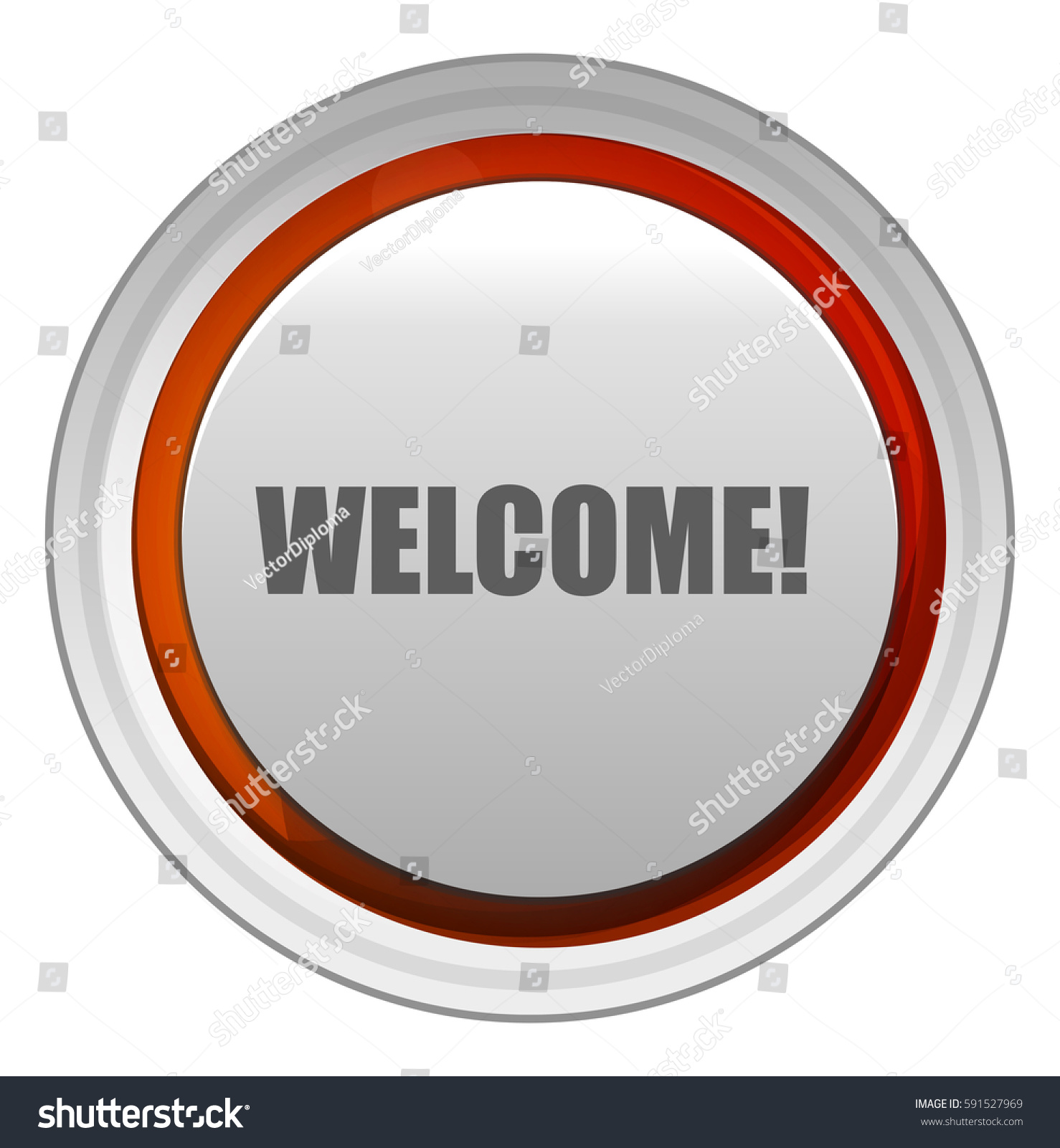 Welcome Icon Stock Vector (Royalty Free) 591527969 | Shutterstock