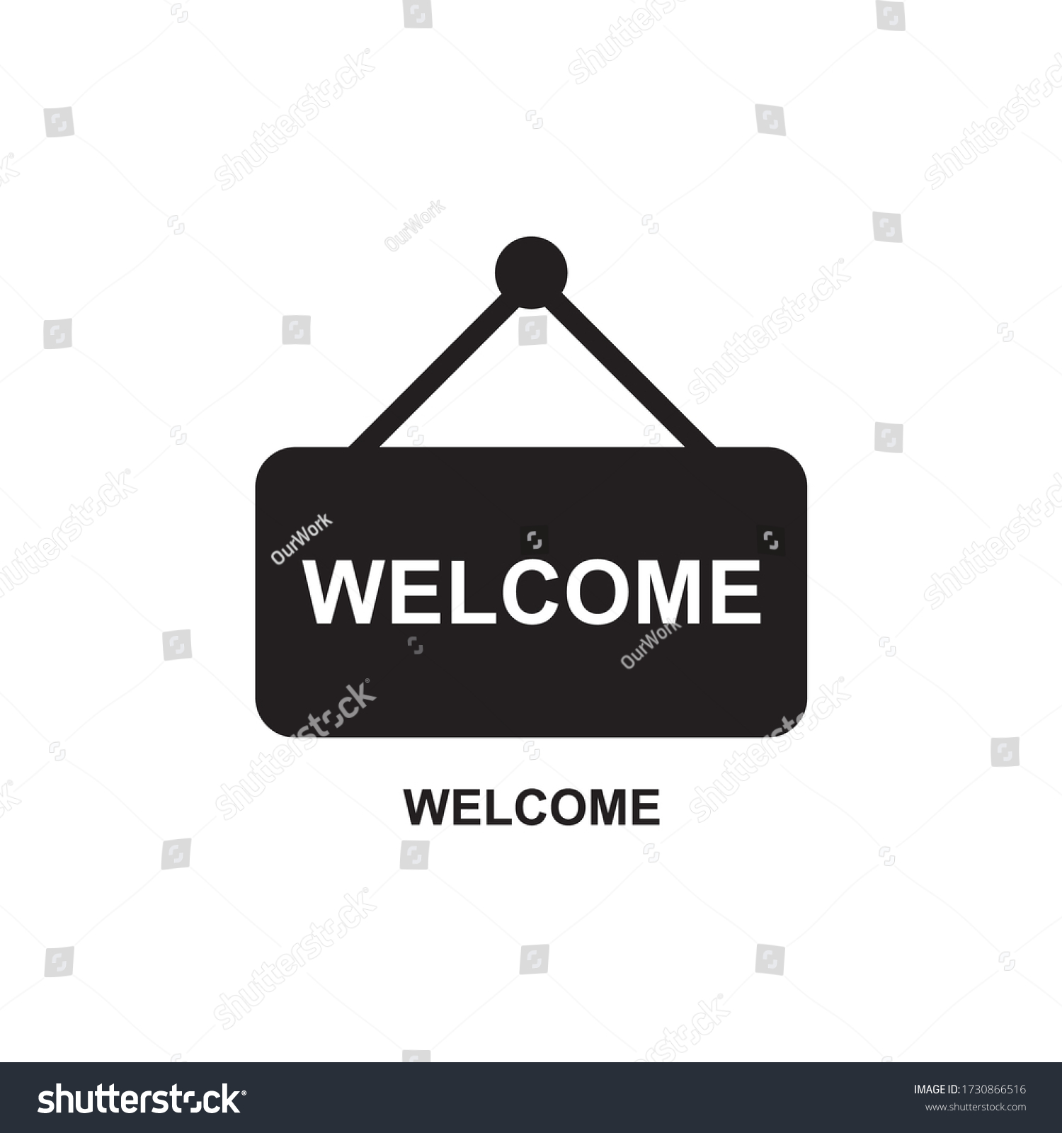 Welcome Icon Agreement Icon Vector Stock Vector (Royalty Free ...